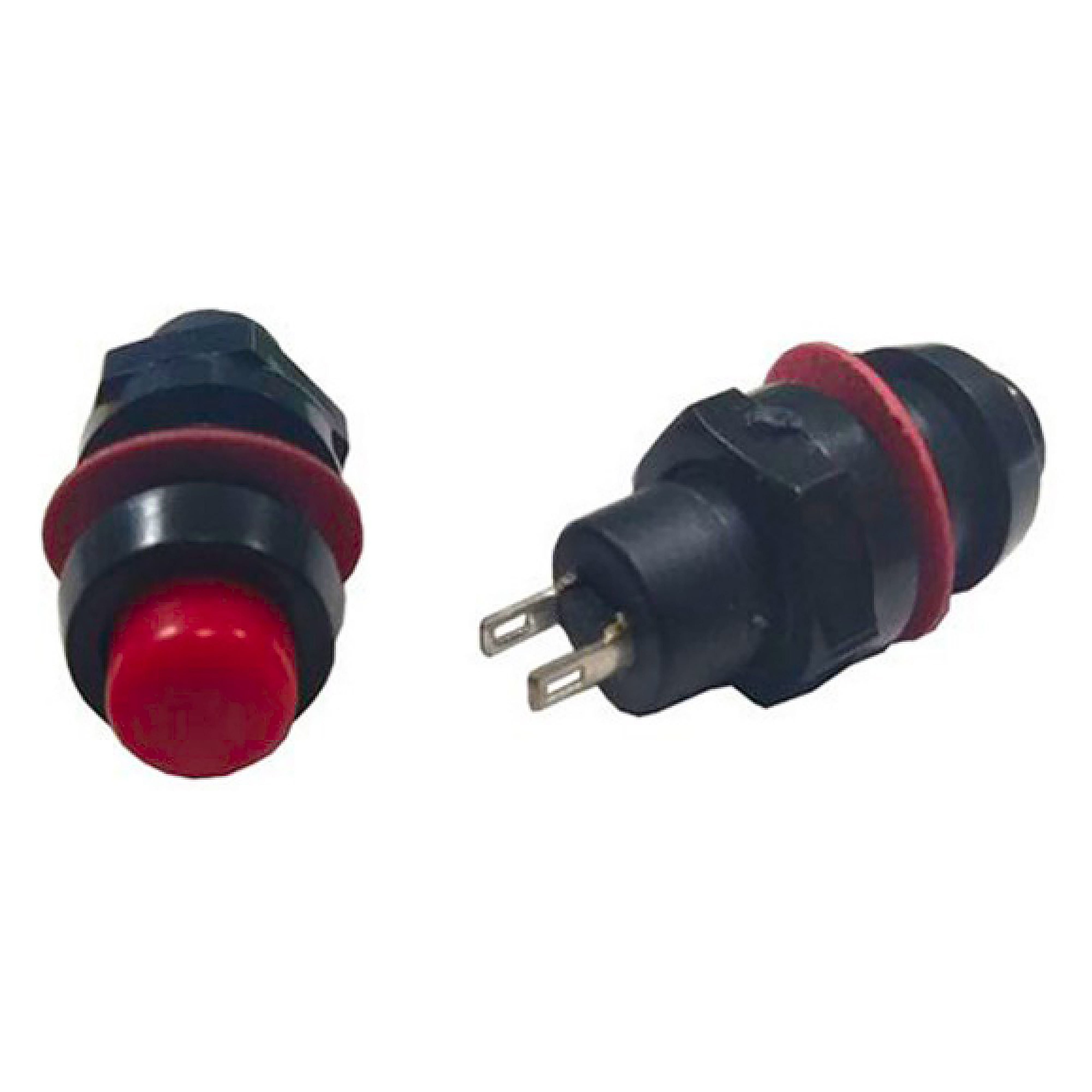 PULSANTE A PRESSIONE ROSSO 250V 1A DIAMETRO 10 mm