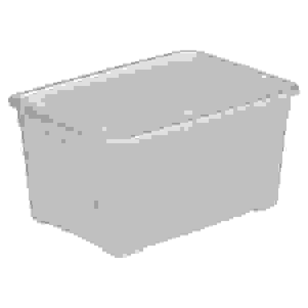 CONTENITORE CON COPERCHIO COLORATO 56x29x39,5 cm (LxHxP) 43 l TRASPARENTE