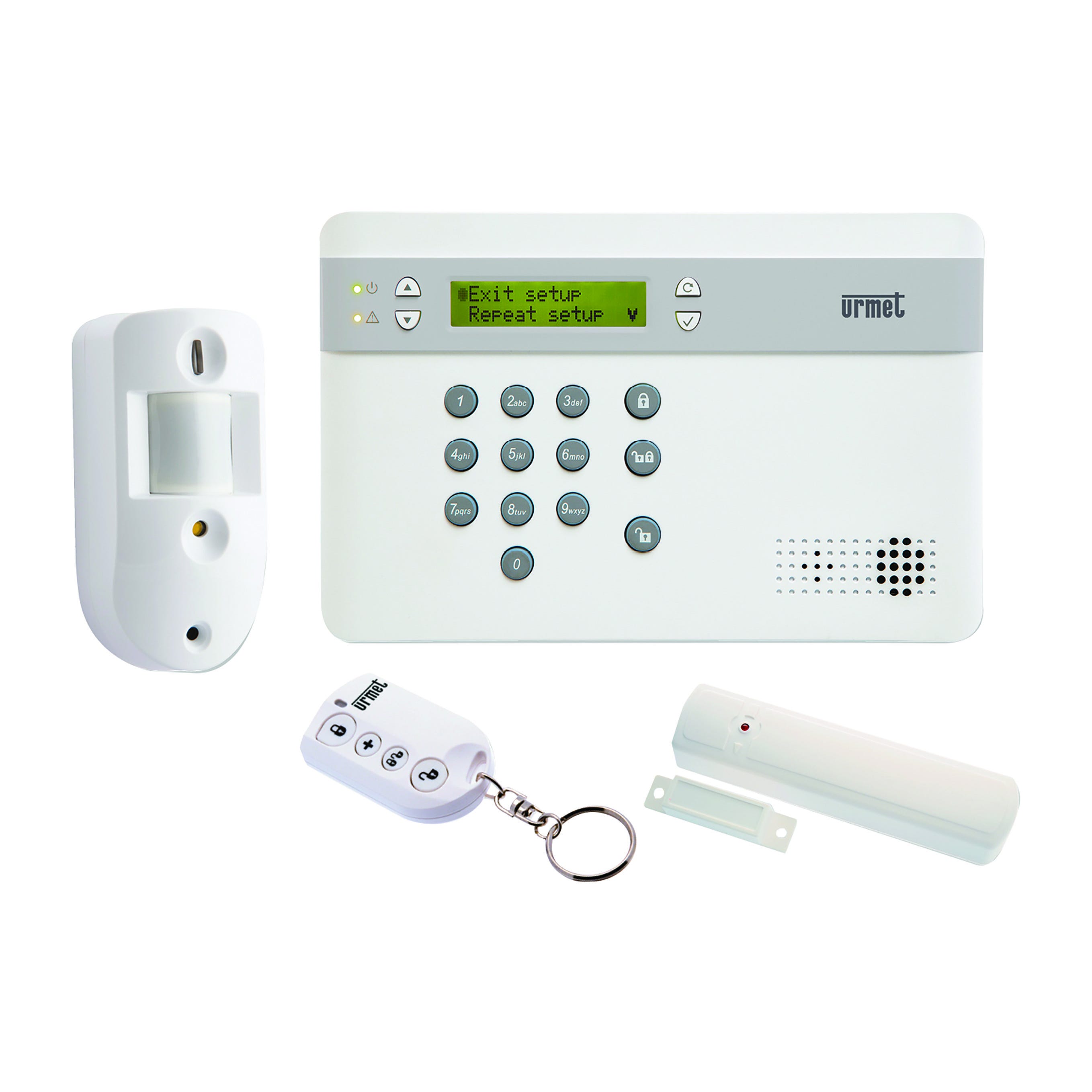 KIT ANTIFURTO WIRELESS URMET GSM/GPRS 868 MHz 2 ZONE PORTATA 200 CON ...