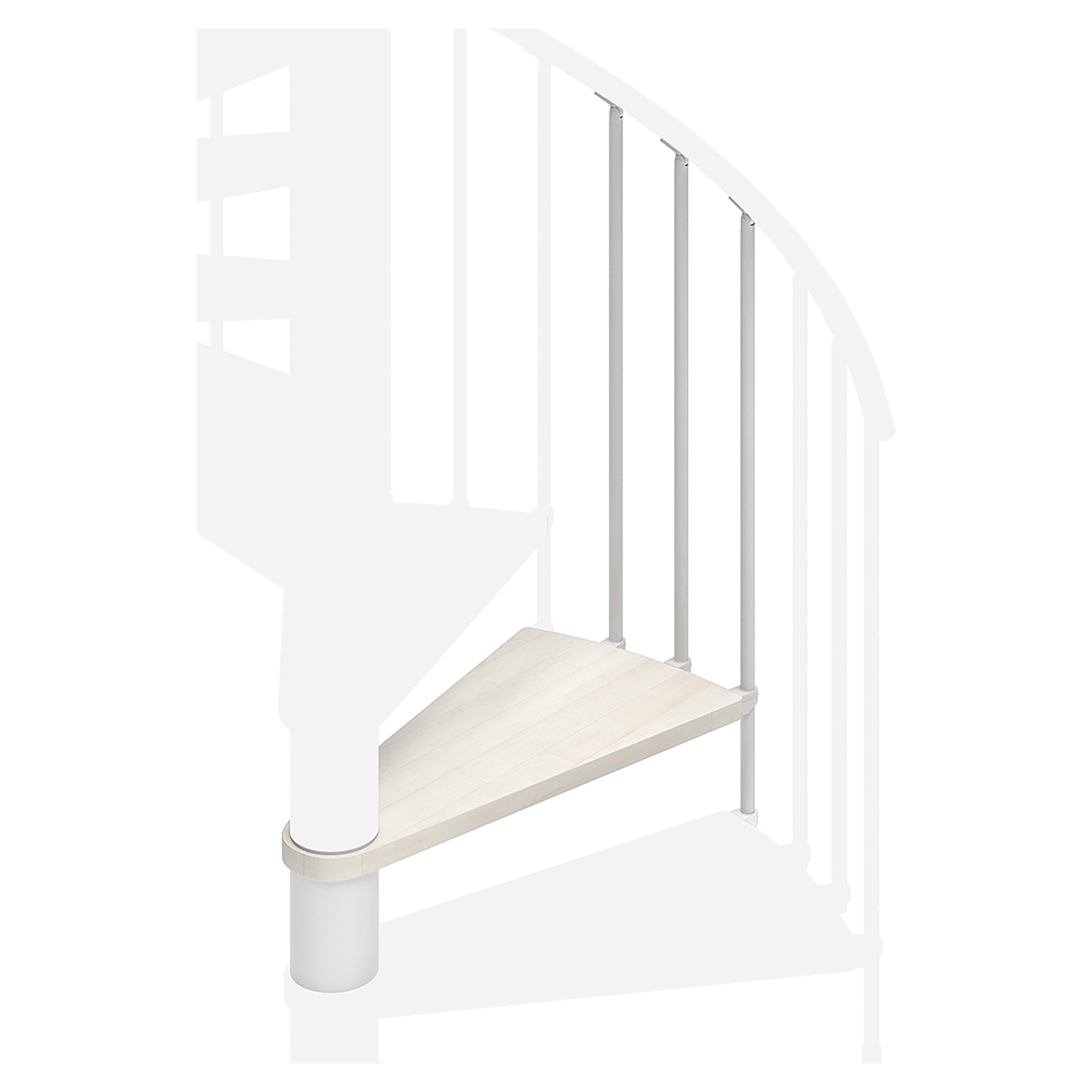 SCALA A CHIOCCIOLA JENNY Ø 120 cm 13 GRADINI IN LEGNO DI FAGGIO ...