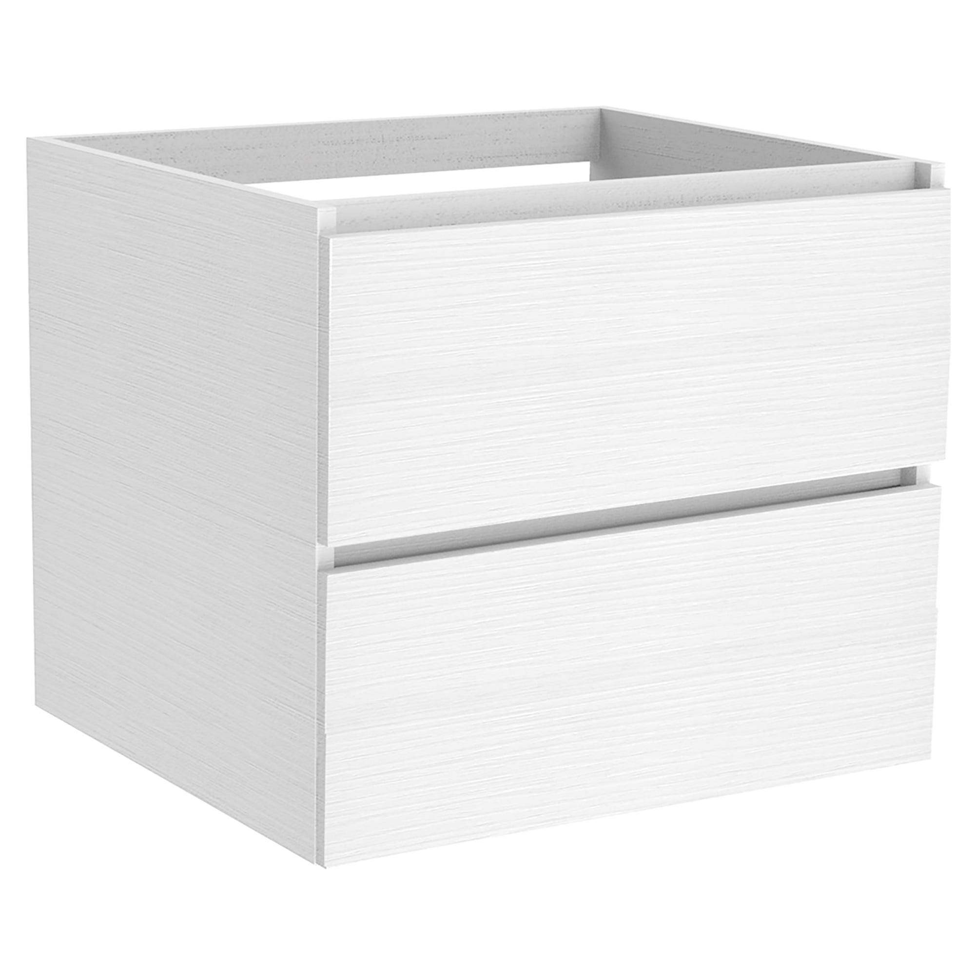 BASE DOLOMITE IN LEGNO BIANCO 2 CASSETTI 60x50x50 cm (LxHxP) SOFT CLOSE
