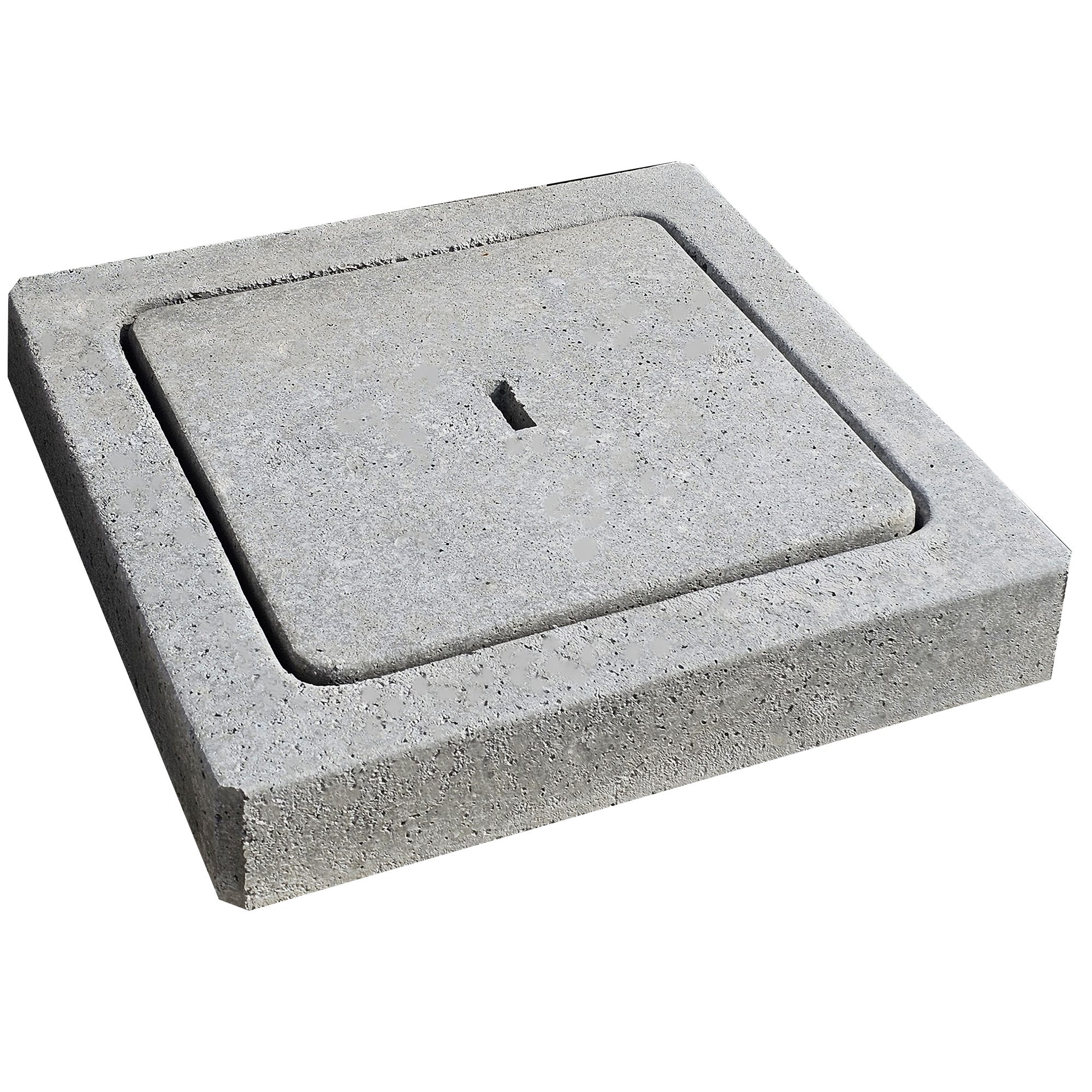 COPERCHIO CON TELAIO 50x50 cm SP. 9 cm