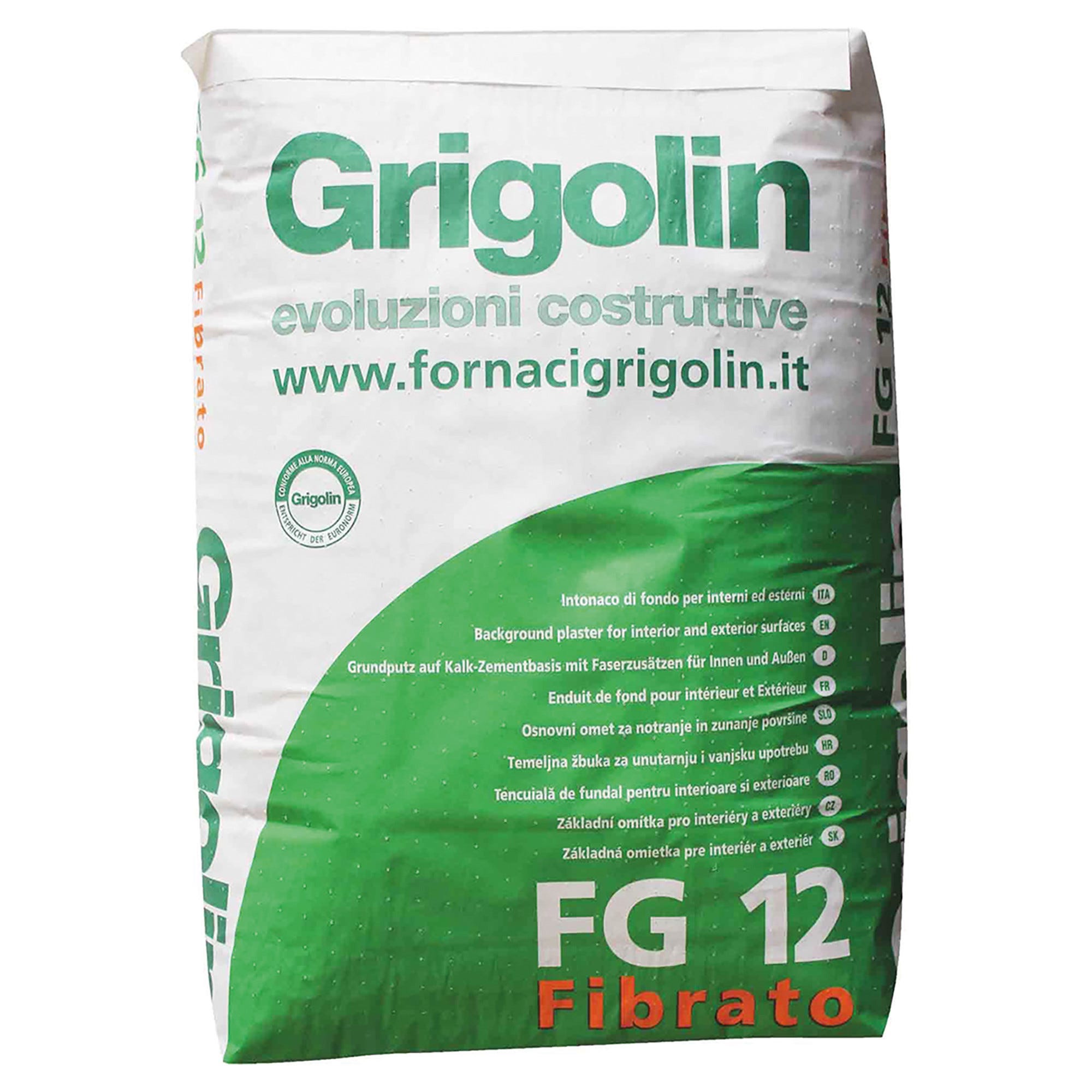INTONACO GRIGOLIN FG12 FIBRATO 25 kg