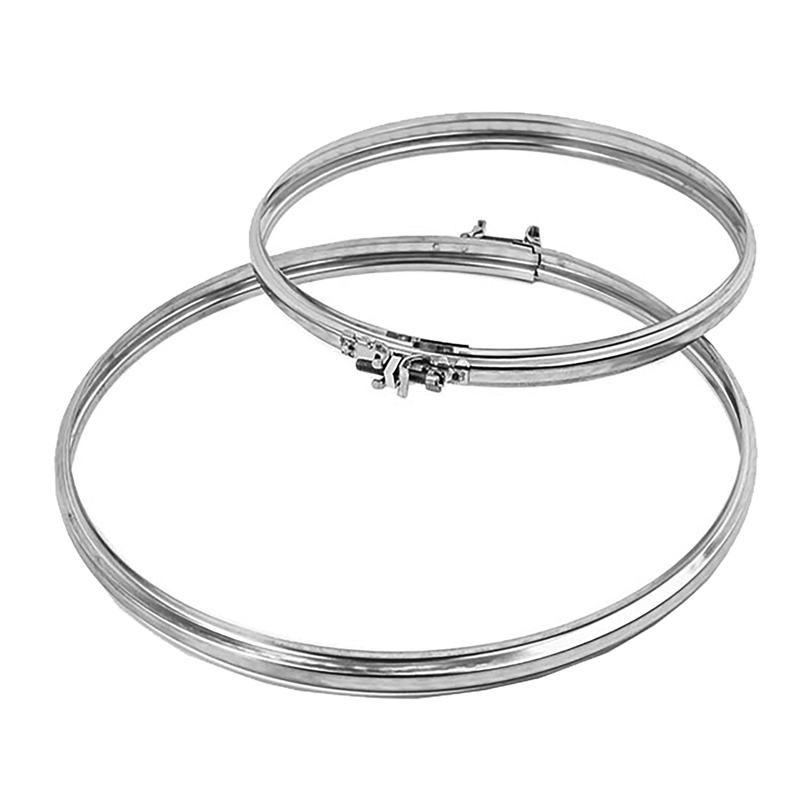 FASCETTA BLOCCAGGIO TUBO INOX Ø 150 mm