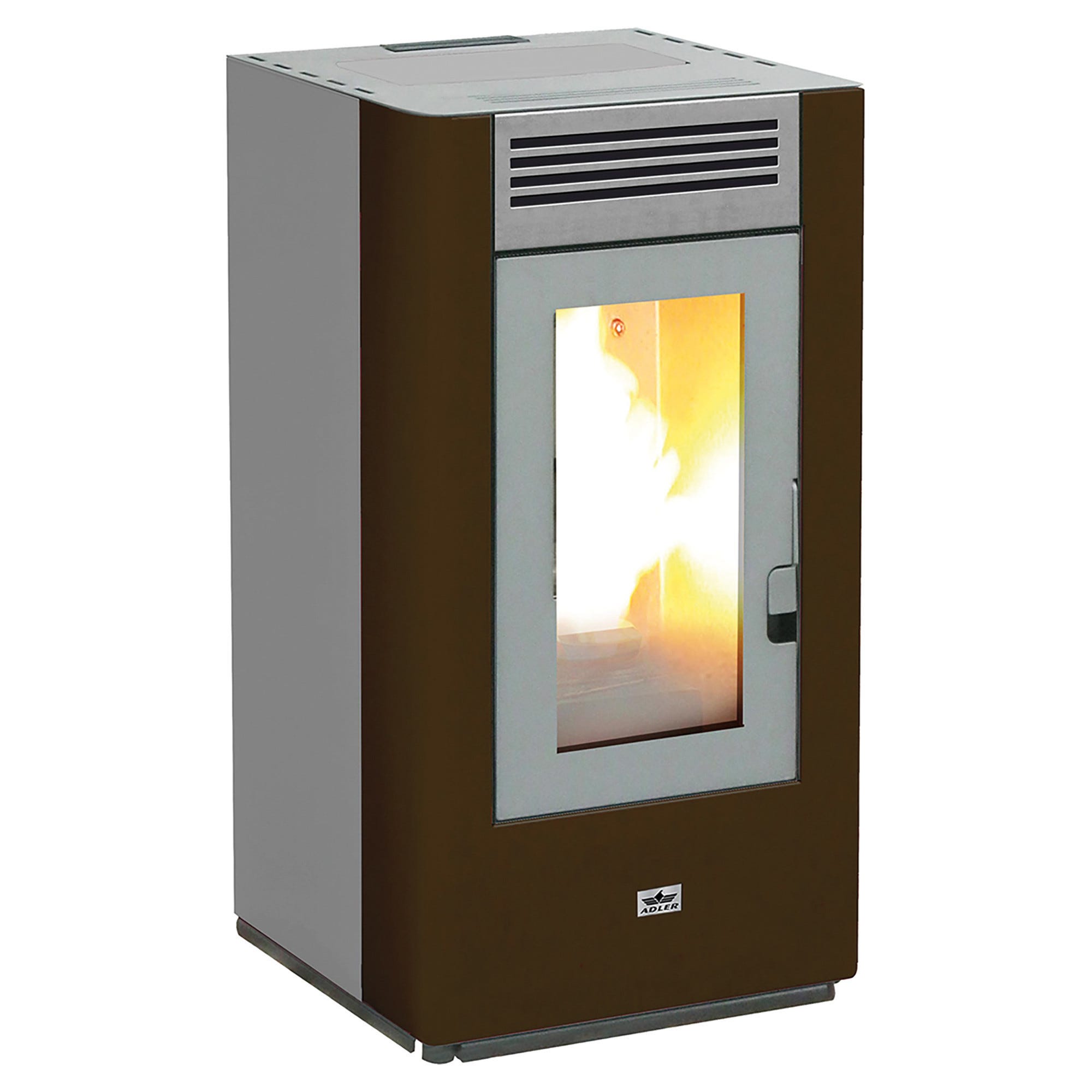 STUFA A PELLET AD ARIA FREEPOINT DUKE 1 AIRTIGHT 12,5 kW CANALIZZA ...