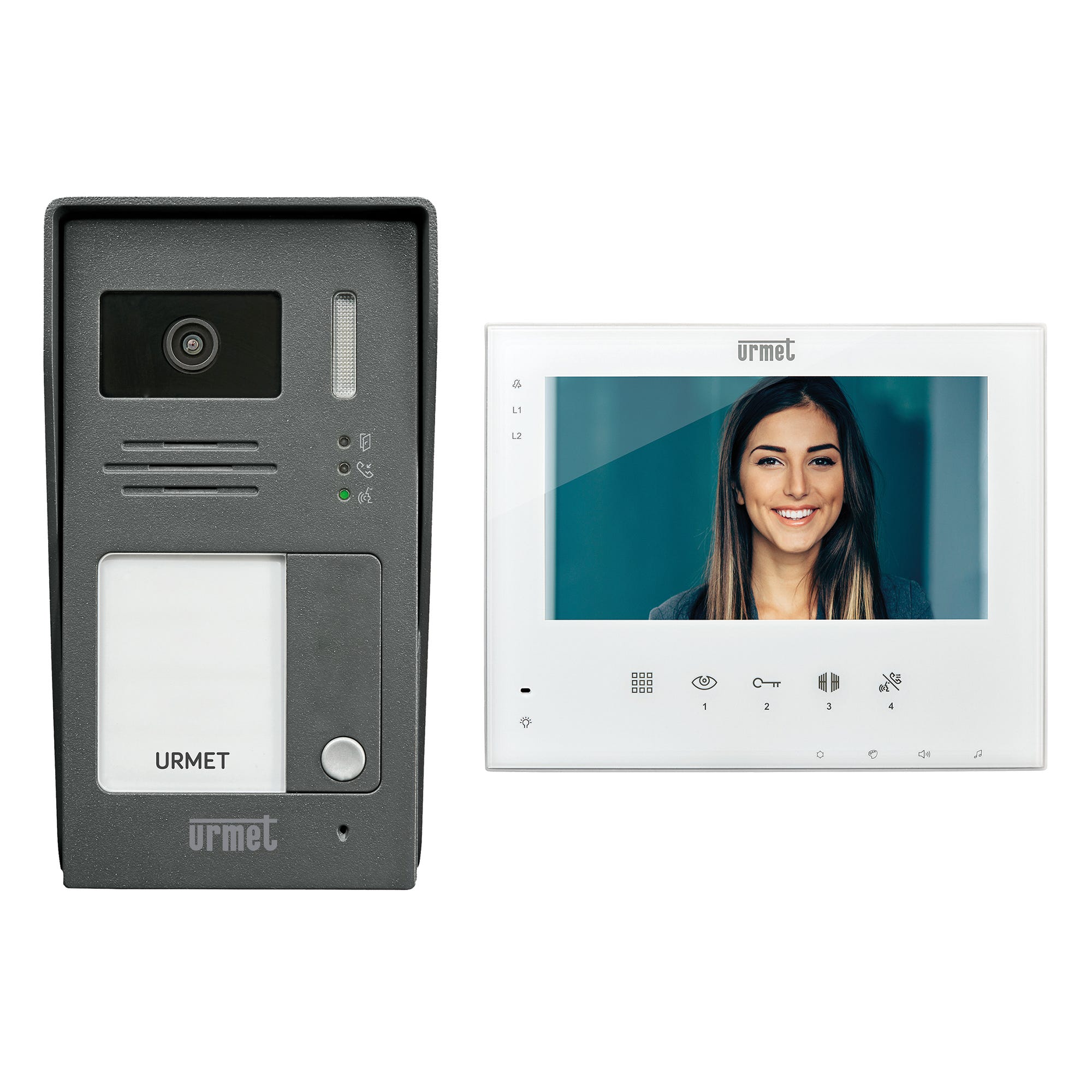 KIT VIDEOCITOFONICO URMET MONOFAMILIARE 1736/501 ESPANDIBILE FINO A 12 ...
