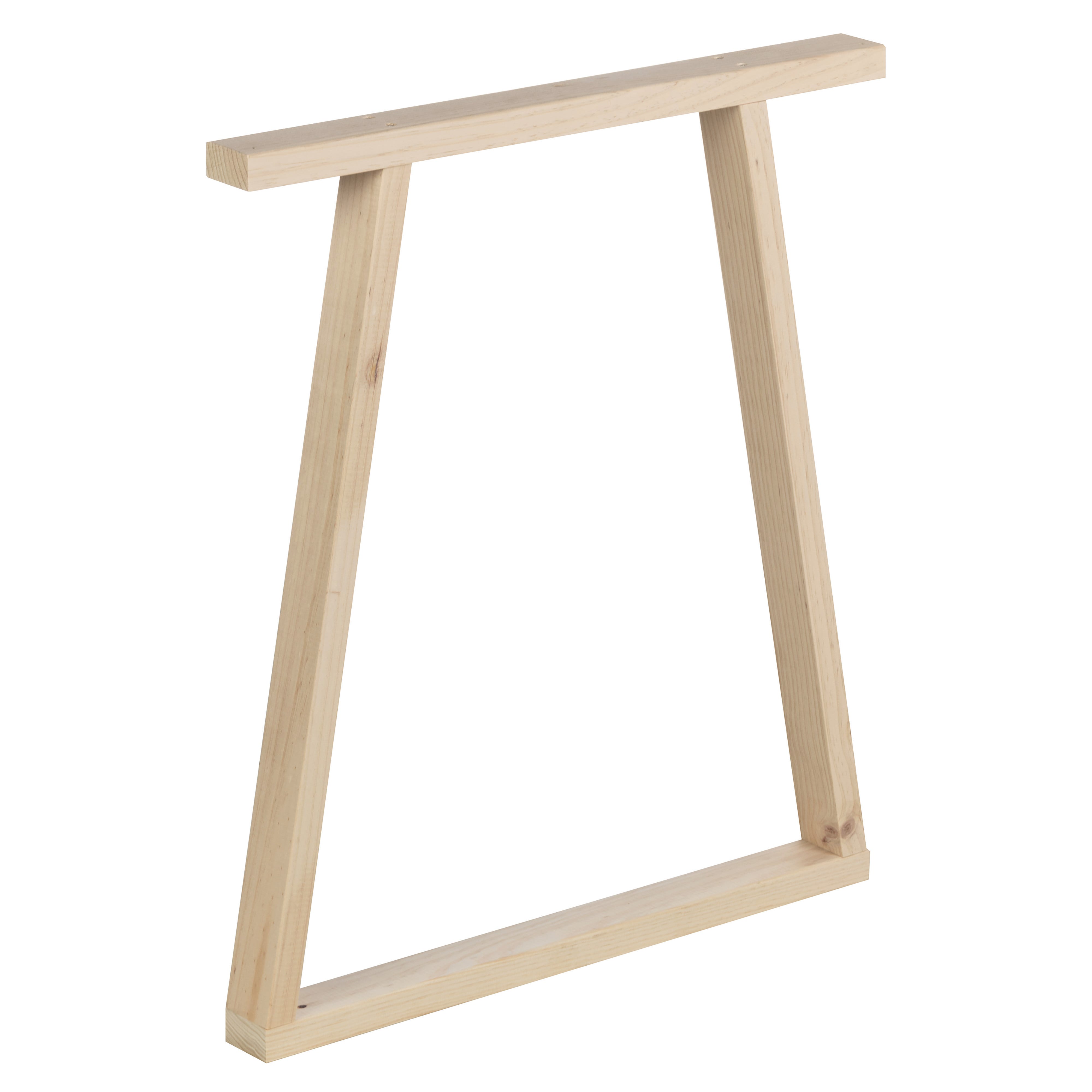 GAMBE TAVOLO IN LEGNO PINO MASSICCIO 4 POSIZIONI POSSIBILI 750x640 mm