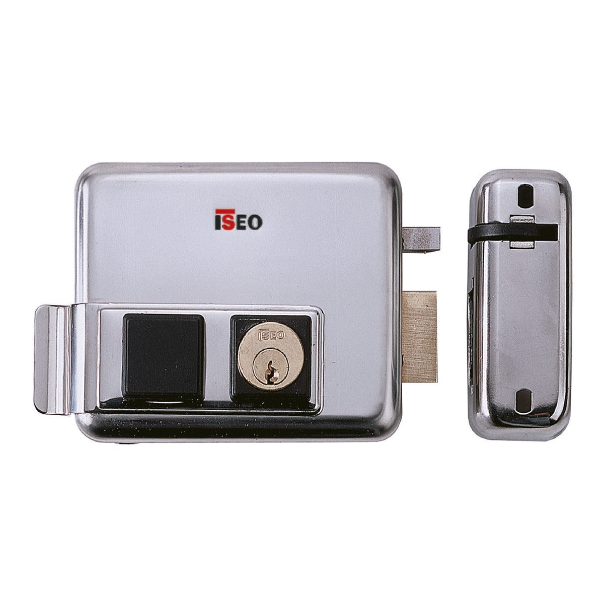 SERRATURA ELETTRICA ISEO AD APPLICARE E70 mm DESTRA PER CANCELLI INOX