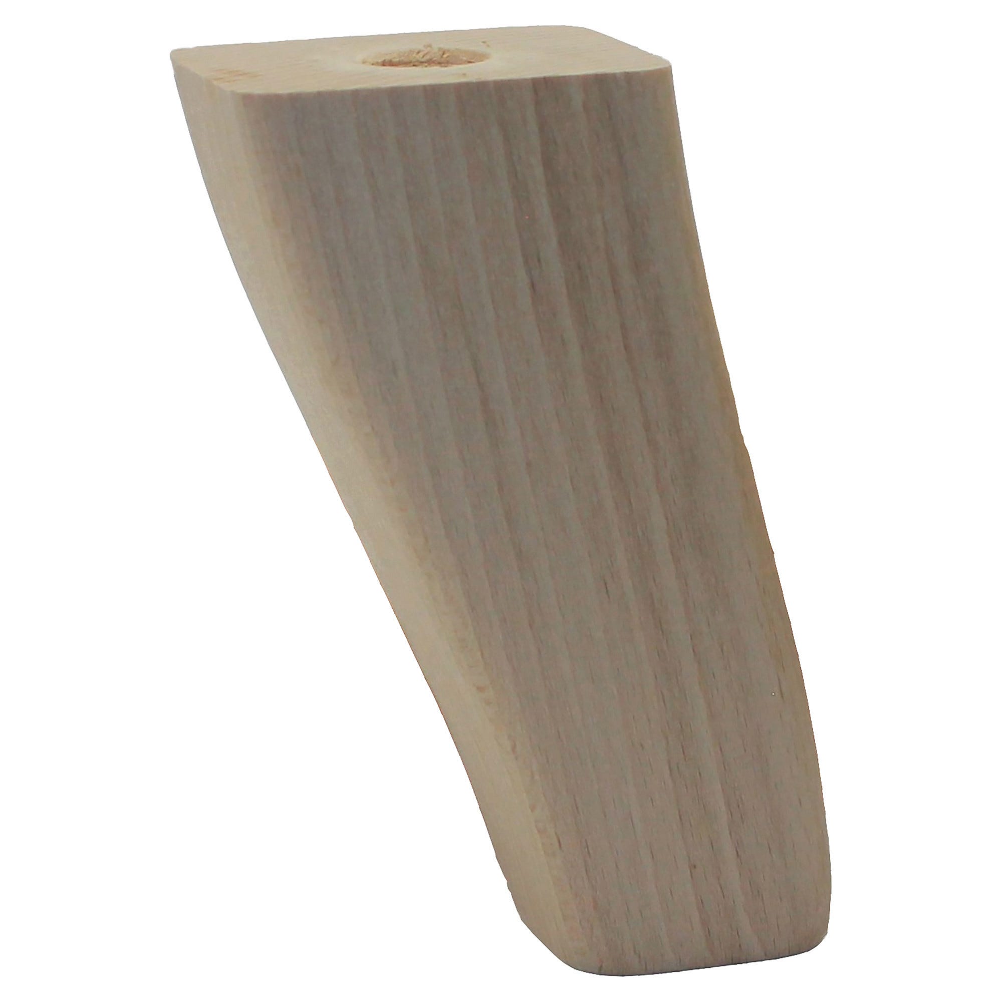 PIEDE PER MOBILE FISSO CON BUSSOLA M10 120x55x55 mm FAGGIO GREZZO