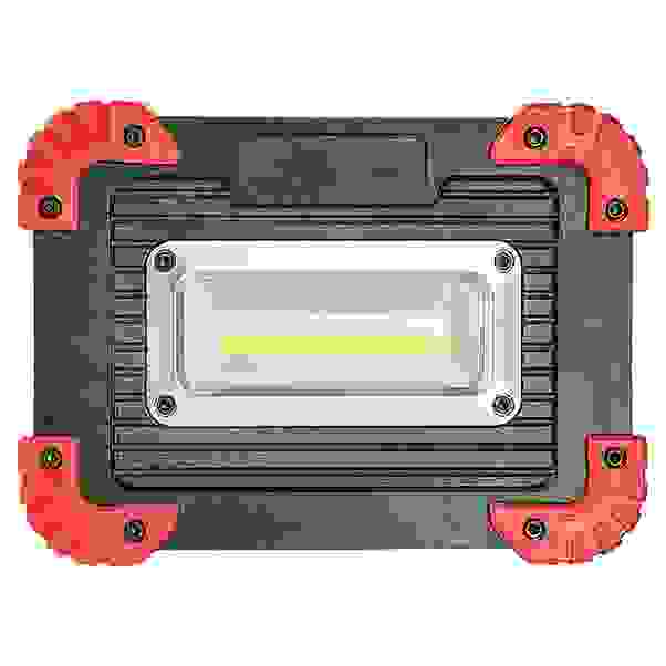 FARO PORTATILE LED COB 10W 600LM REXER RICARICABILE CON PANNELLO SOLARE