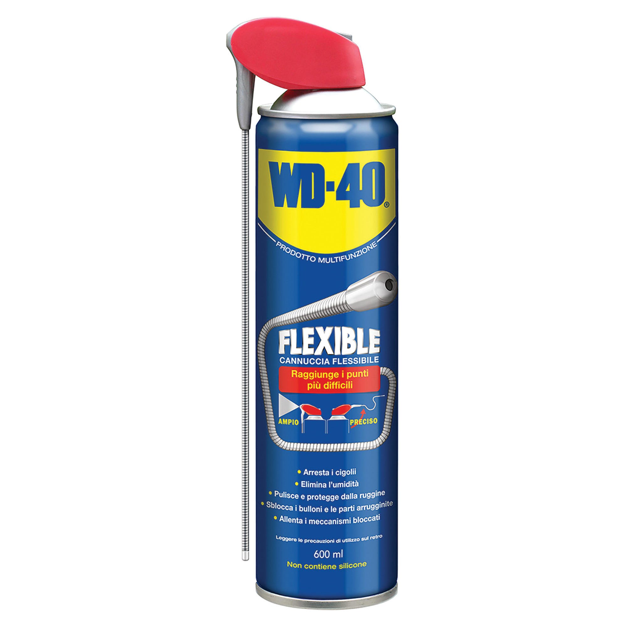 SBLOCCANTE LUBRIFICANTE SPRAY 600 ml WD40 MULTIUSO SPRAY FLEXIBL CON ...