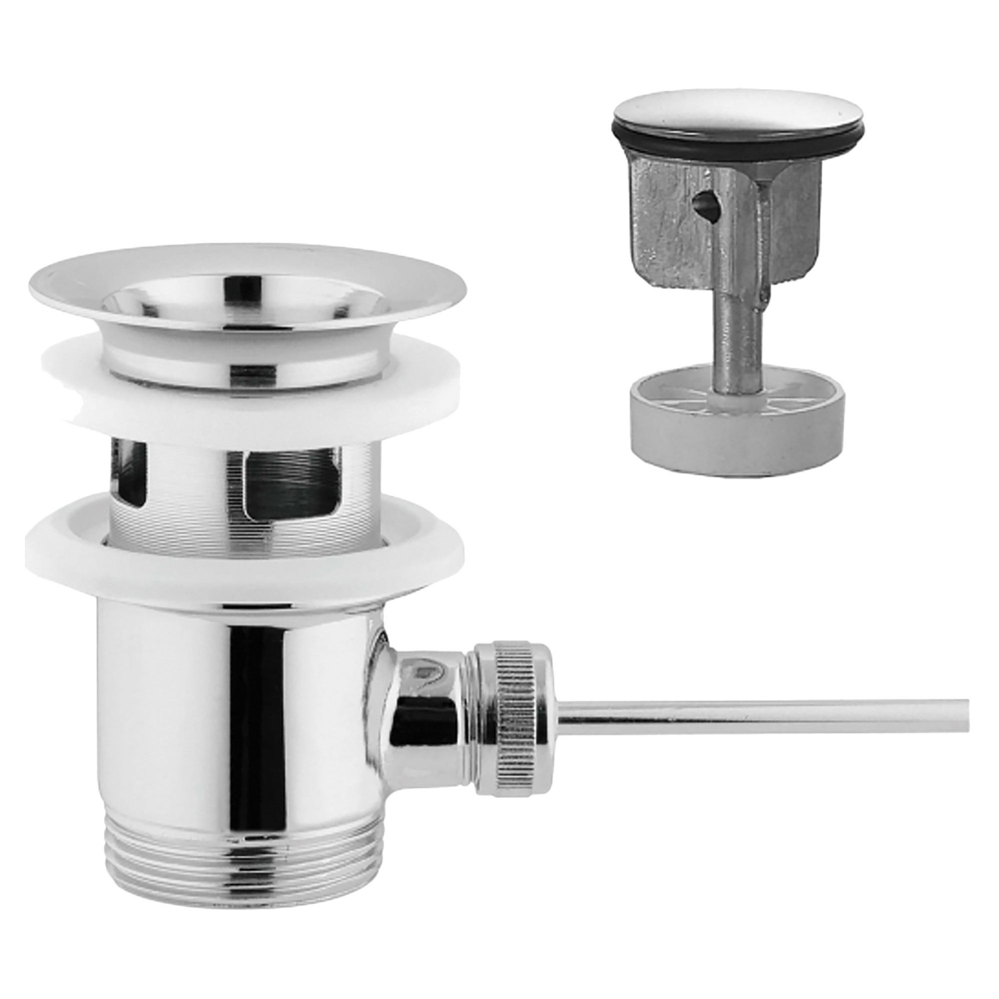 PILETTA NORTON 1''1/4 PER LAVABO E BIDET IN OTTONE CROMATO