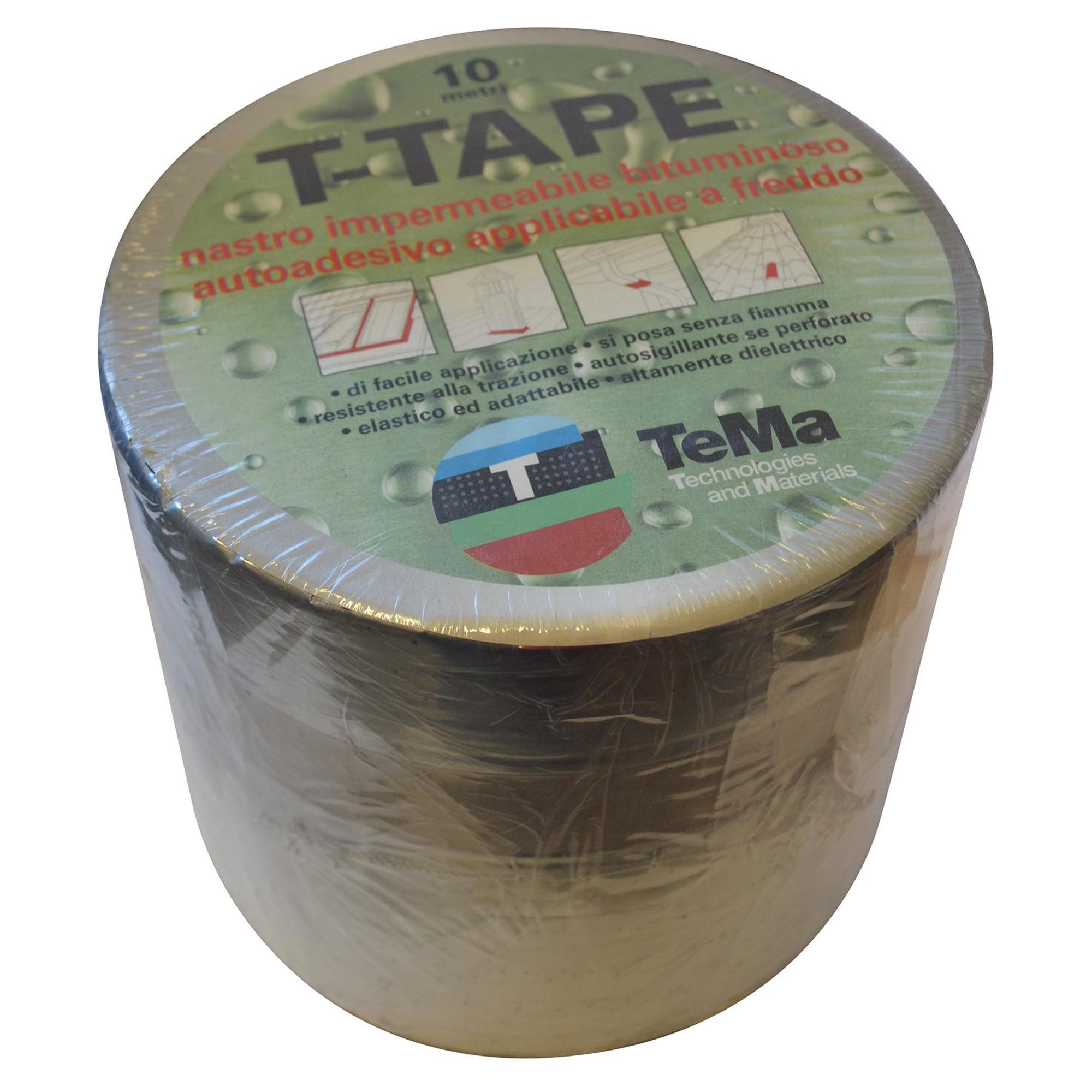 BANDA BITUMINOSA T-TAPE COLOR COTTO 15cm LUNGHEZZA 10 m | Tecnomat