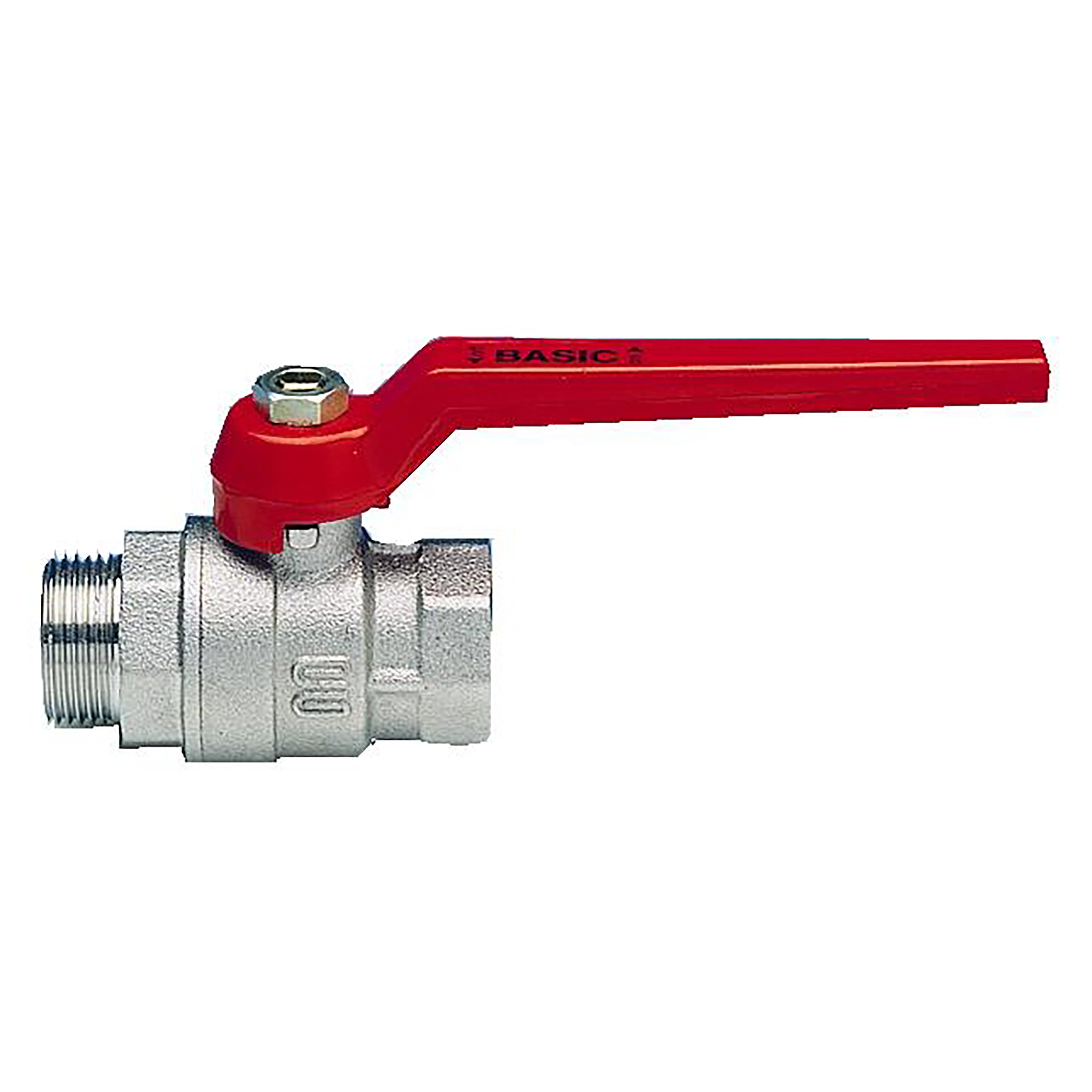 VALVOLA SFERA ALTA TEMPERATURA SOLARE CON LEVA MF3/4"