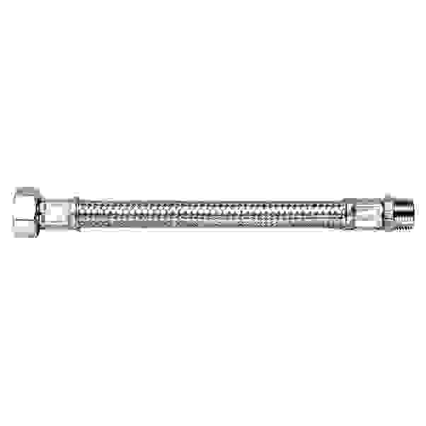 FLESSIBILE ACCIAIO INOX F1/2''xM3/8'' LUNGHEZZA 50 cm PORTATA 48 l/min