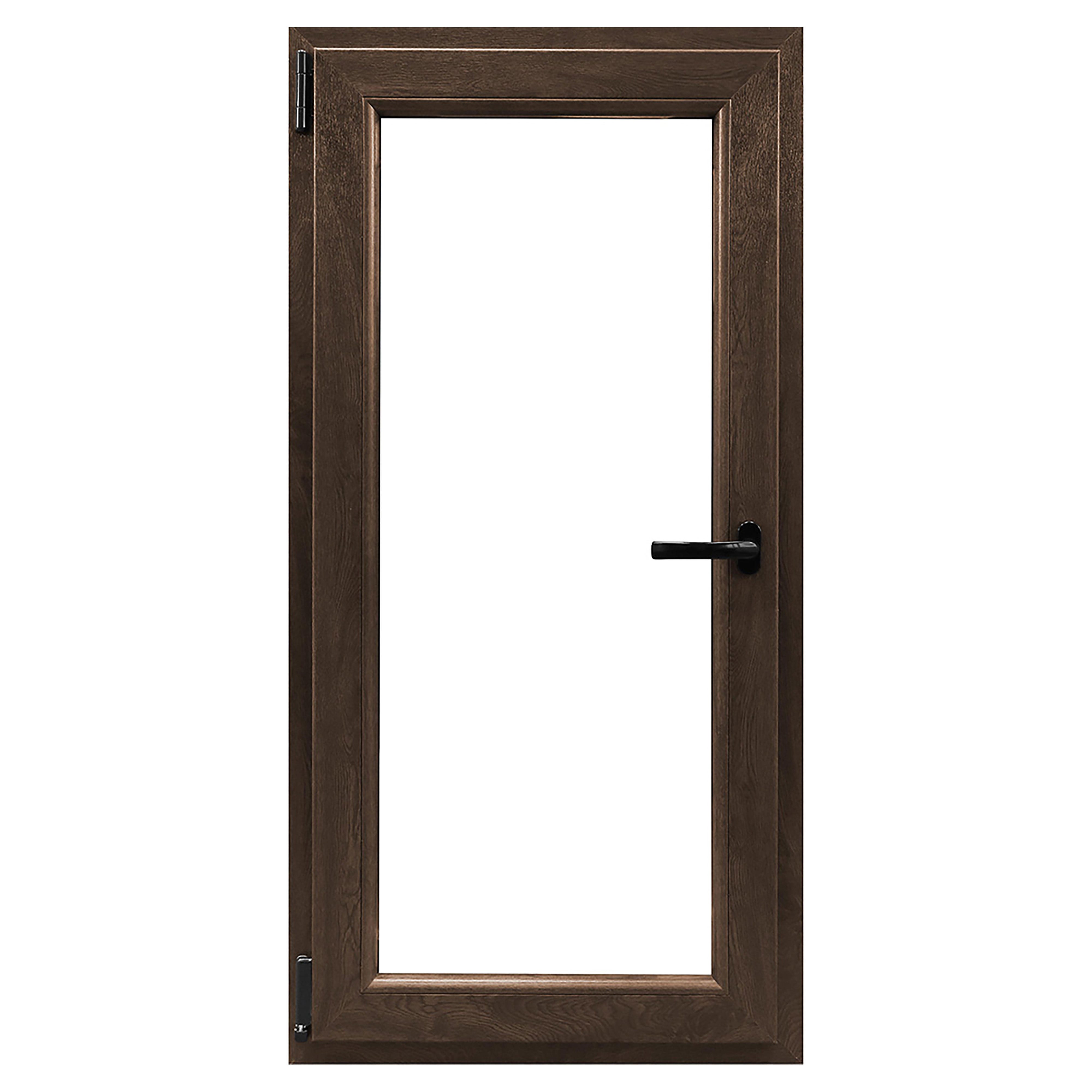 FINESTRA IN PVC NOCE 1 ANTA SINISTRA 60x120 cm (LxH)