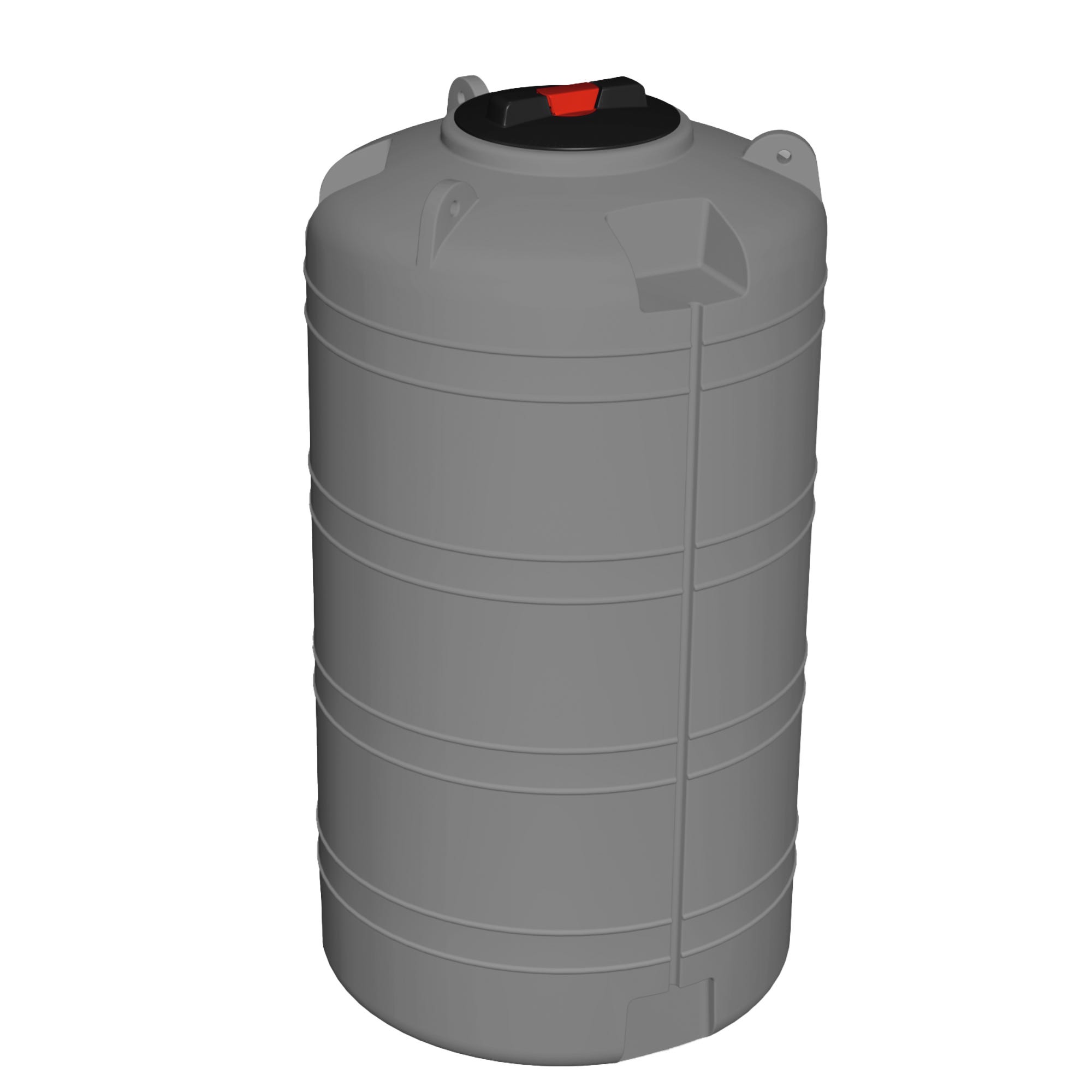 CISTERNA VERTICALE 2000 l GRIGIO IN POLIETILENE POTABILE O LIQUIDI