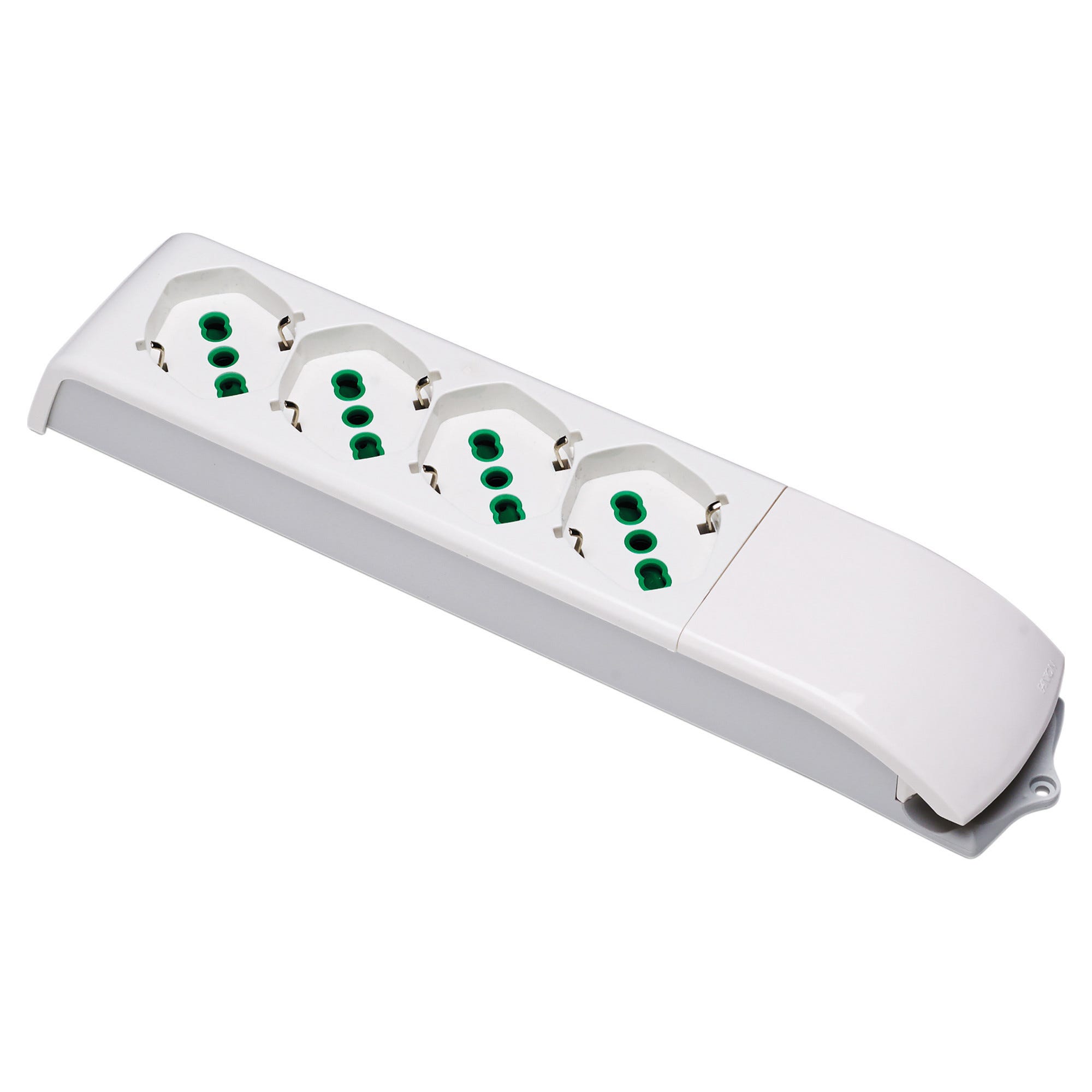 MULTIPRESA FANTON FIDO 4 PRESE 2P+T COLORE BIANCO SENZA CAVO
