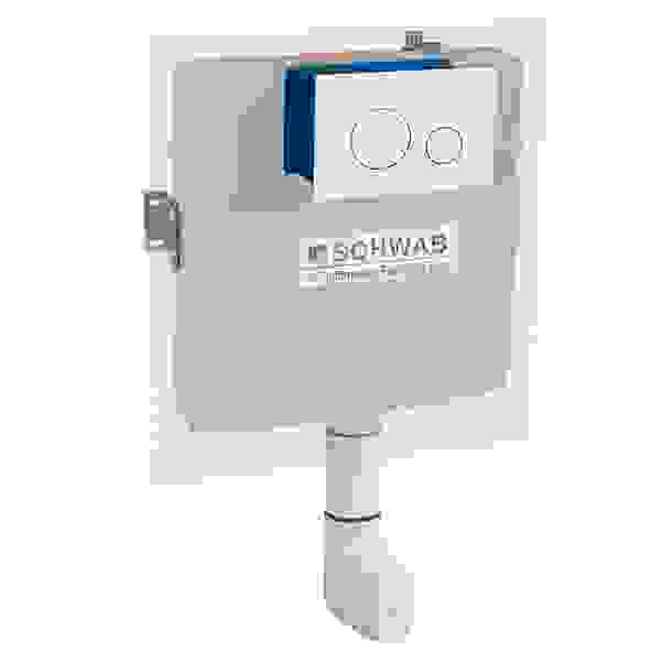 CASSETTA WC INCASSO SCHWAB UP299 PER WC A PAVIMENTO CON PLACCA VELA DUO ...