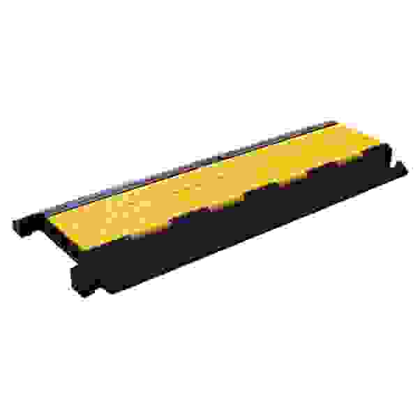CANALE PASSACAVI CARRABILE 3 SCOMPARTI 90cm L350xH50 mm IN GOMMA GIALLO ...
