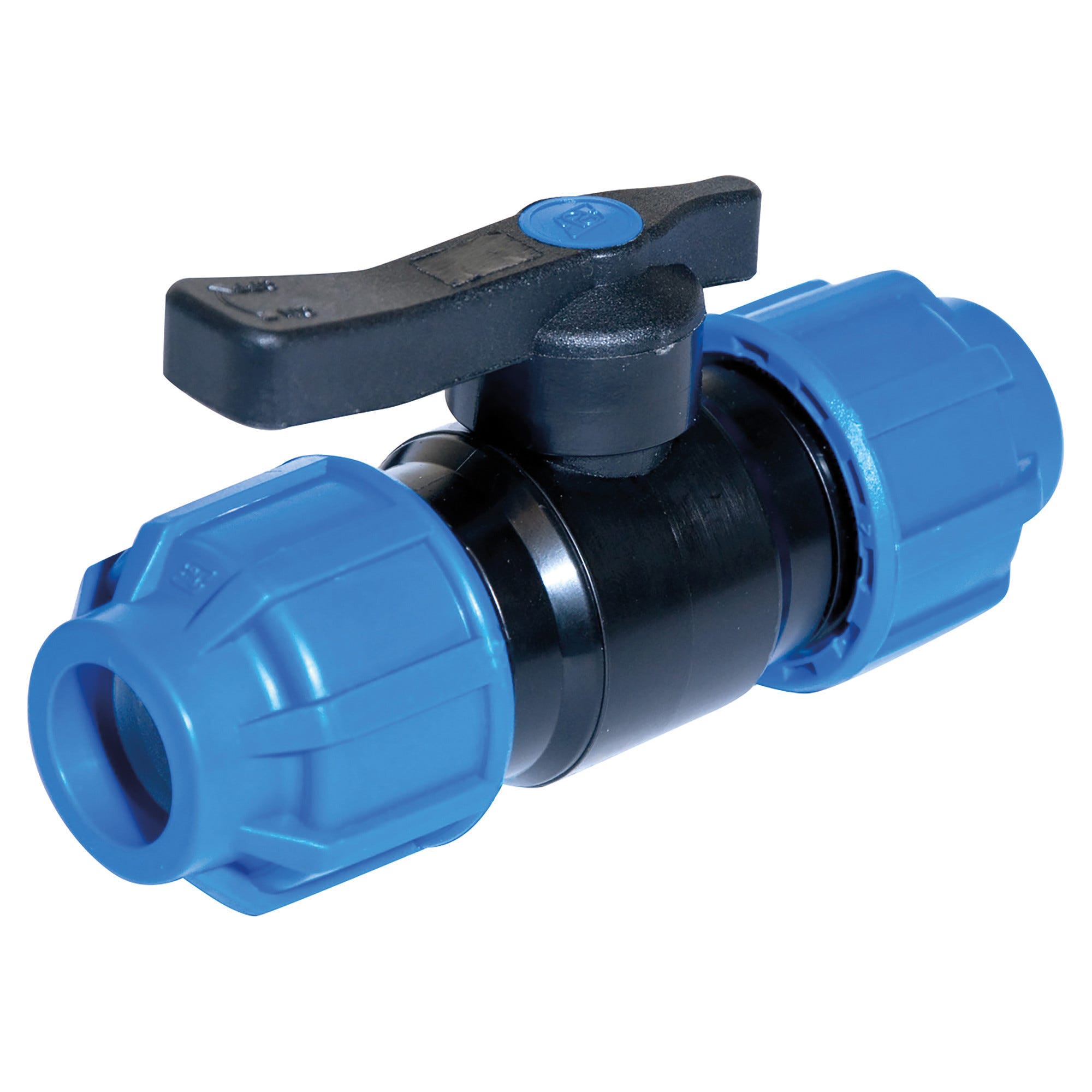 VALVOLA A SFERA A COMPRESSIONE Ø 25 mm PER TUBO POLIETILENE