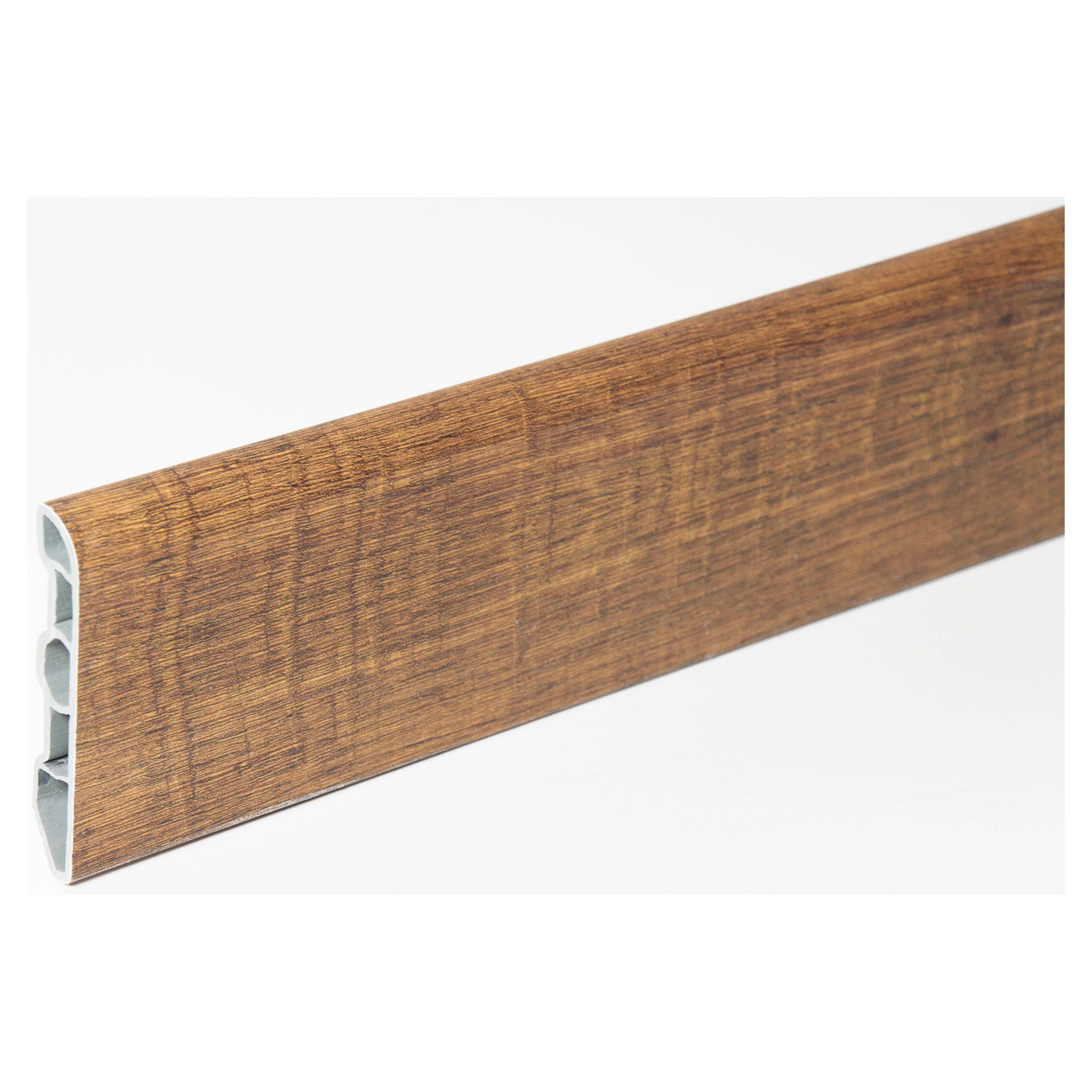 BATTISCOPA IN PVC NOCE L2500xH65 mm SP 10 mm