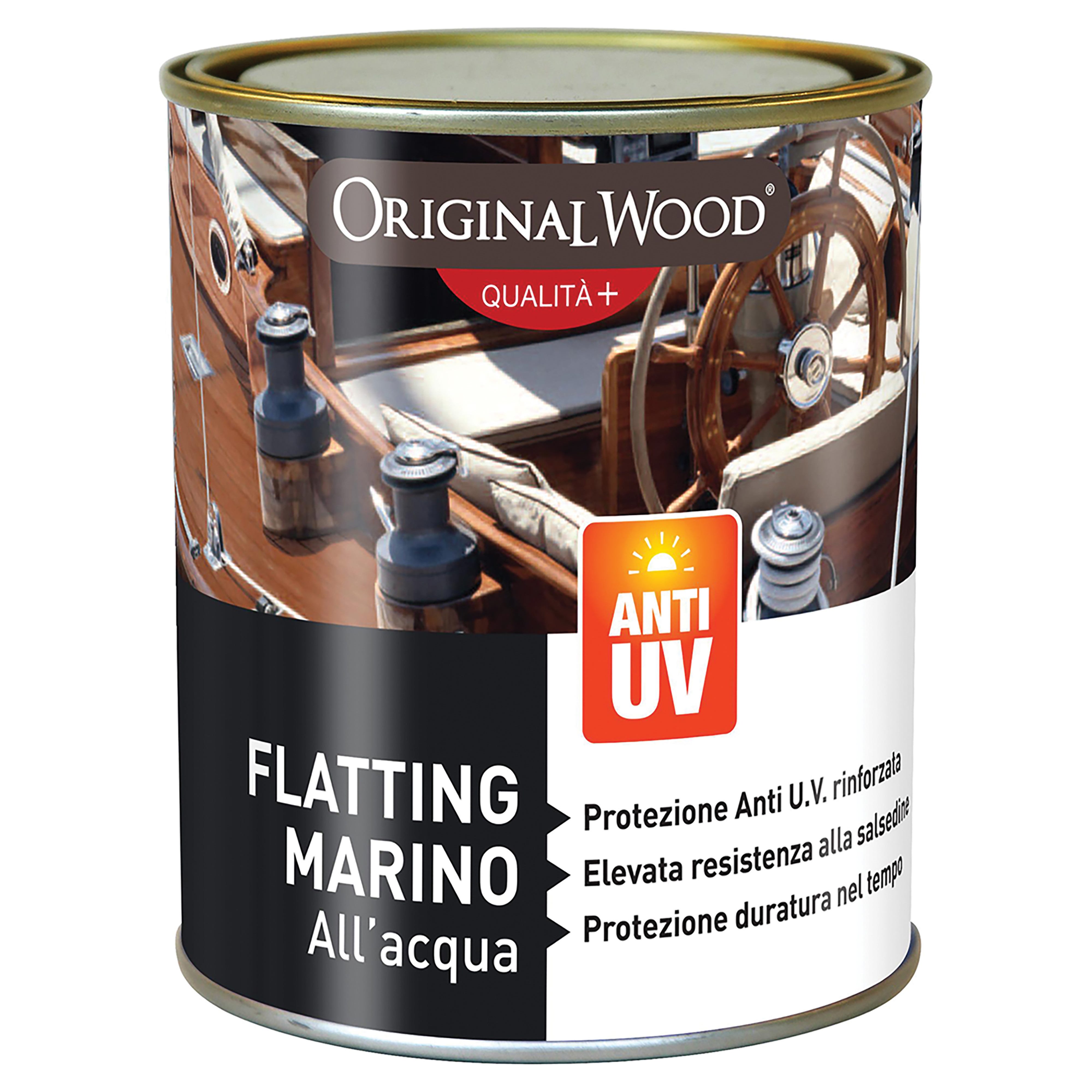 FLATTING ACQUA ORIGINAL WOOD QUALITA'+ 0,75 l INCOLORE LUCIDO PRONTO ...