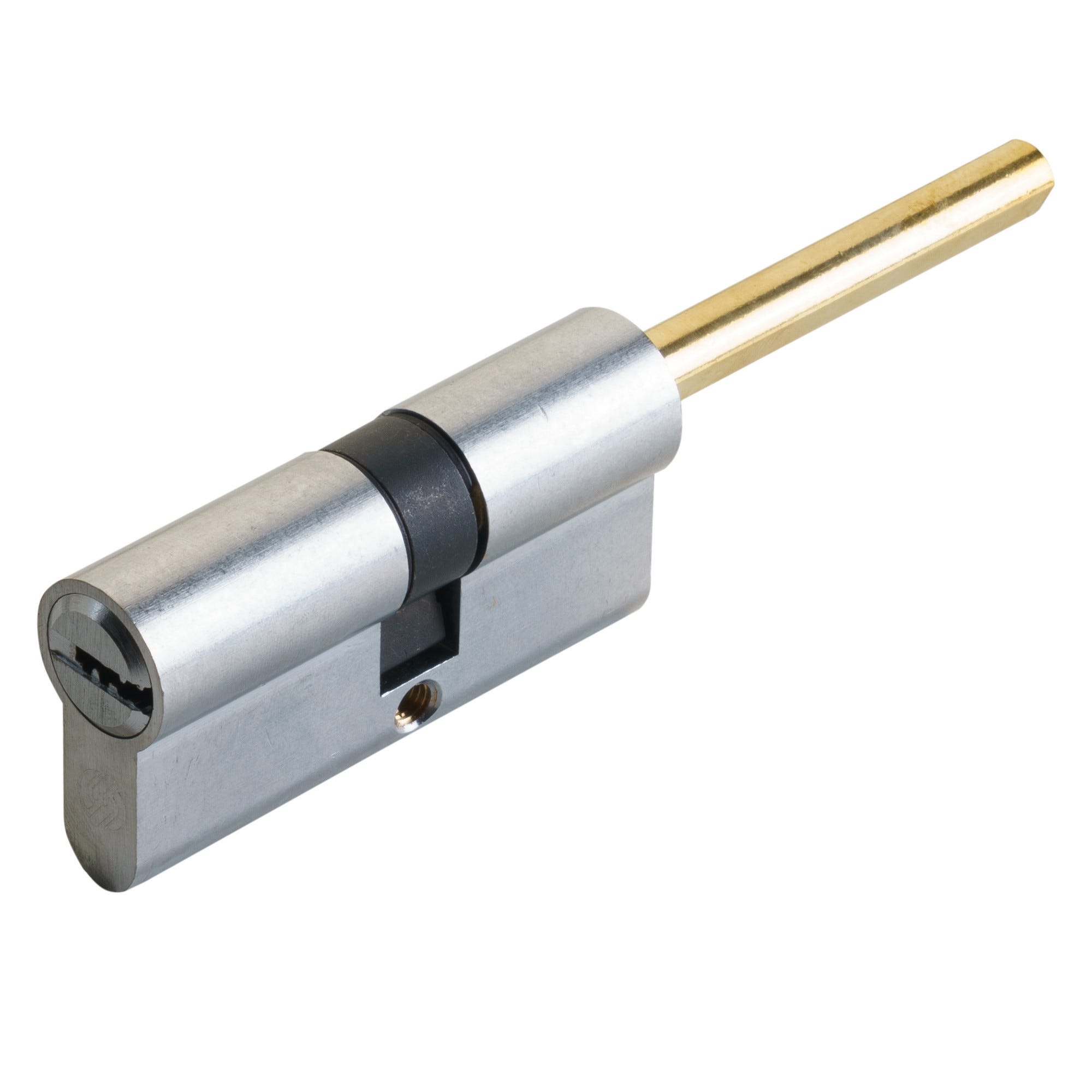 CILINDRO SAGOMATO SECUREMME K2-Q GAMBO MISURA 60 = 30+30 mm CROMO SATINATO