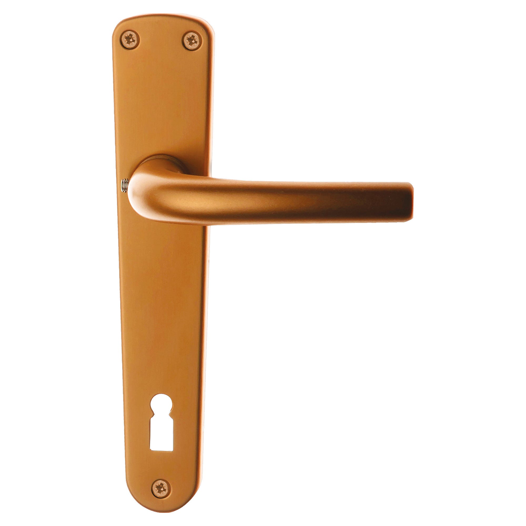 MANIGLIA PLACCA GHIDINI SUSY ALLUMINIO BRONZATO QUADRO 8 Mm FORO A 90 Mm
