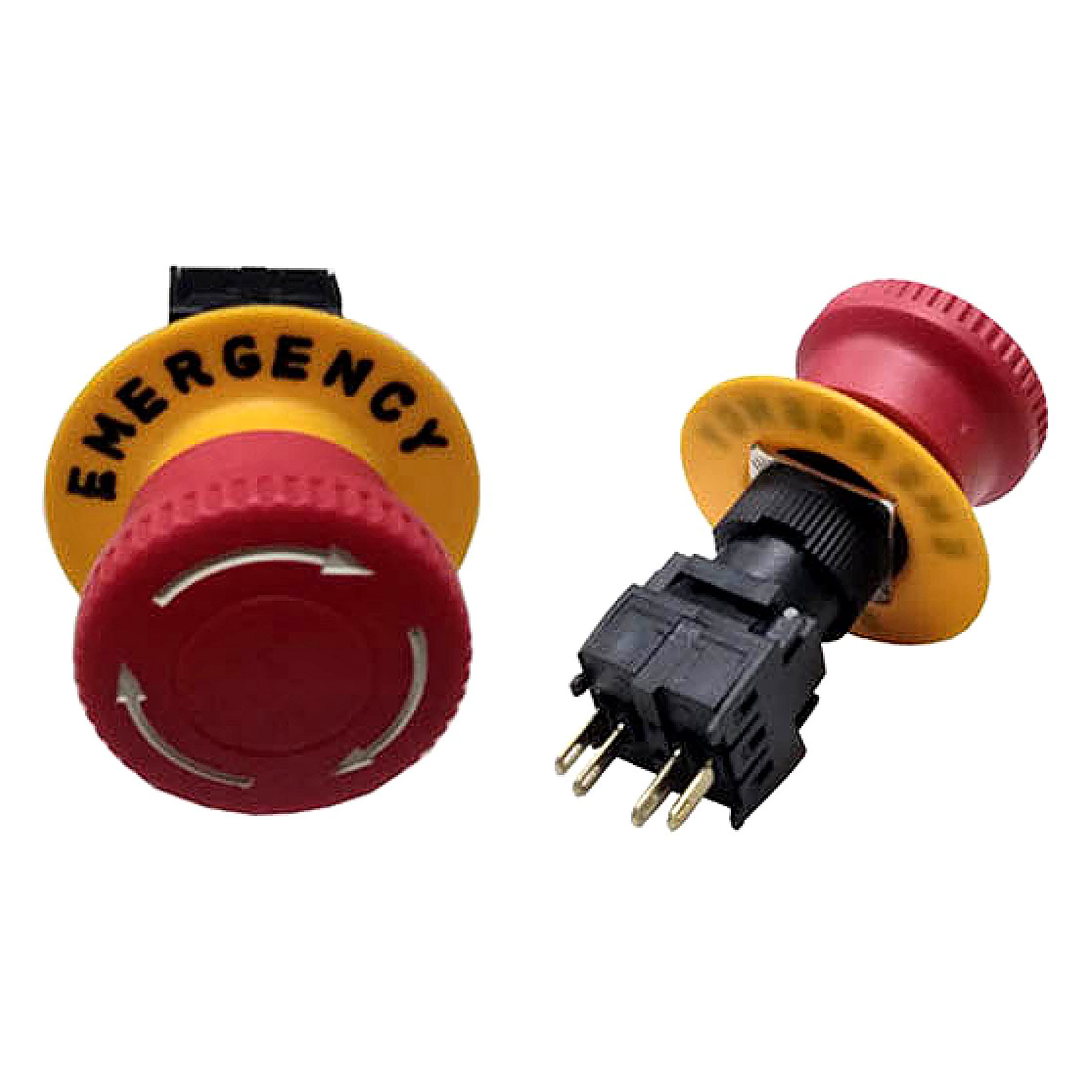 PULSANTE DI EMERGENZA ROSSO 250V 1A DIAMETRO 15 mm