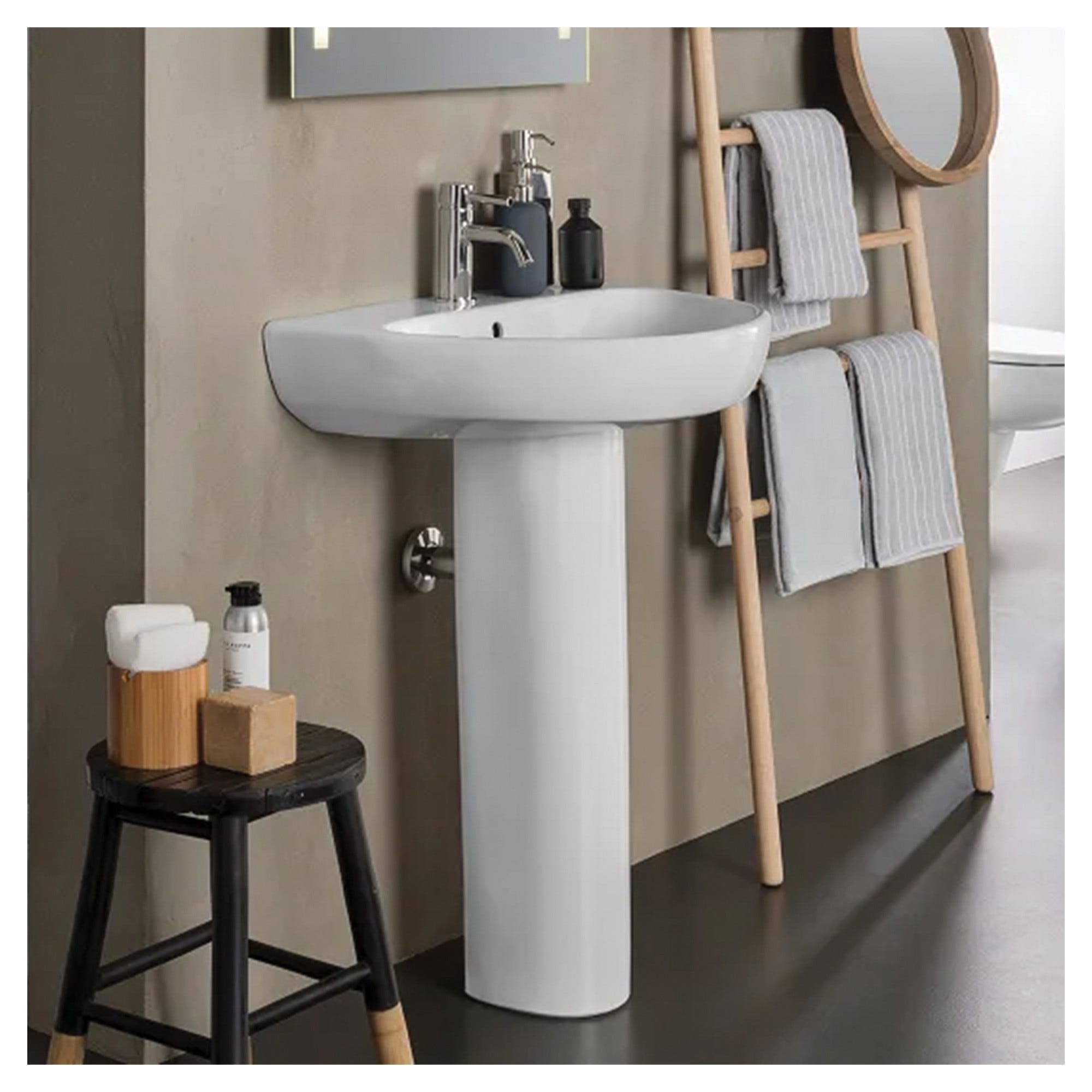 COLONNA GEBERIT SERIE SELNOVA PRO IN CERAMICA BIANCA