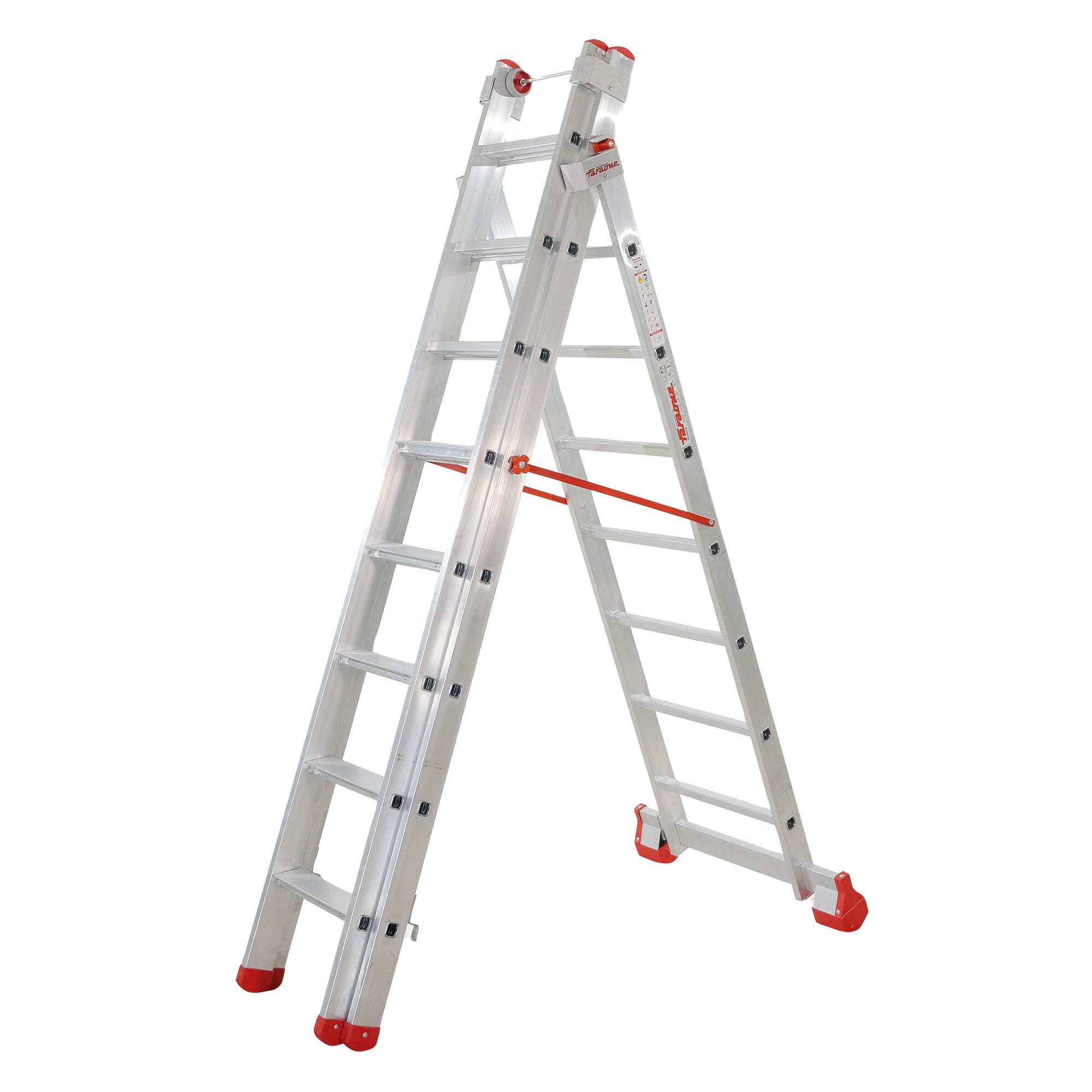 SCALA ALLUMINIO FARAONE 13+14+14 GRADINI