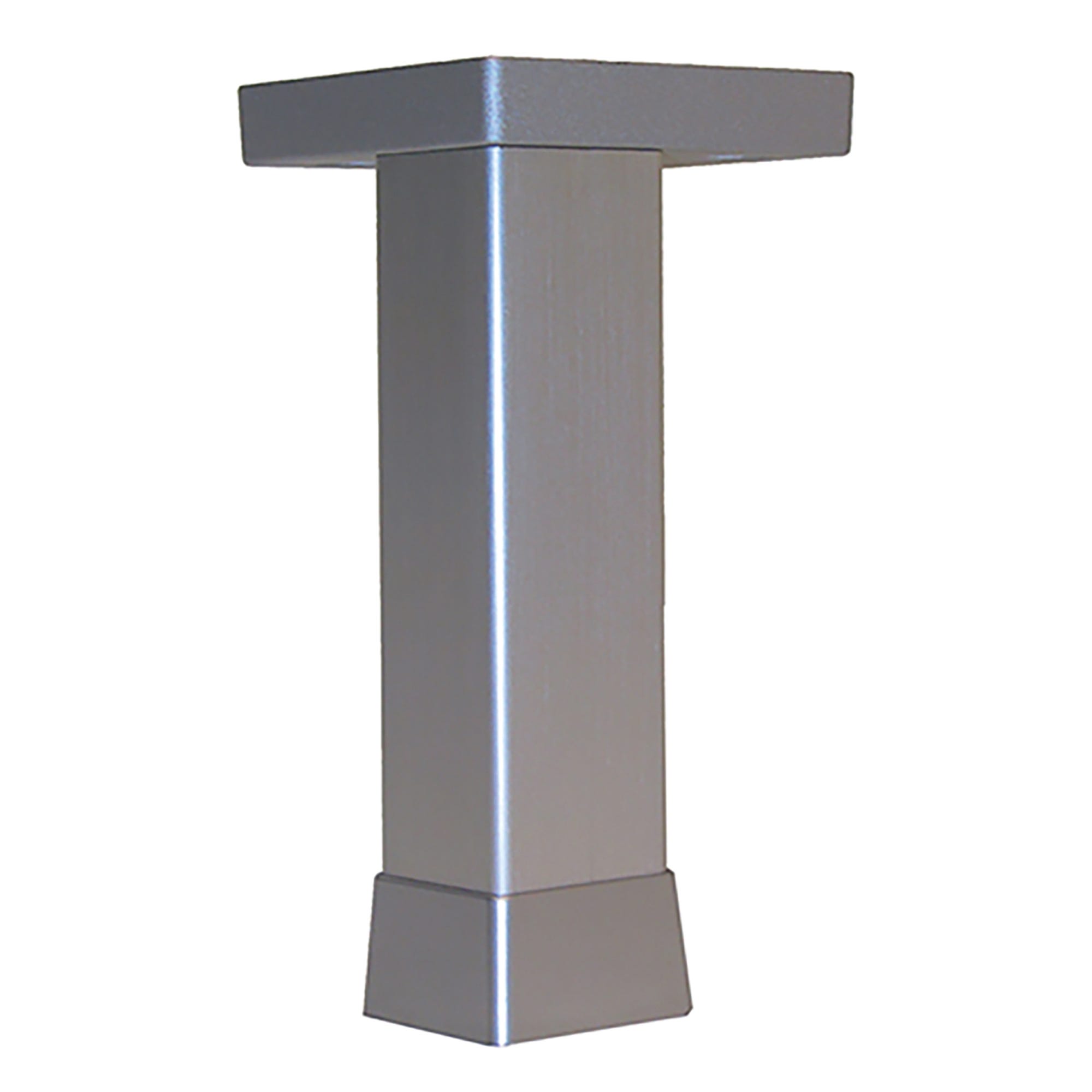 PIEDE PER MOBILE REGOLABILE 100x25x25 mm FILETTO 8 MA ALLUMINIO
