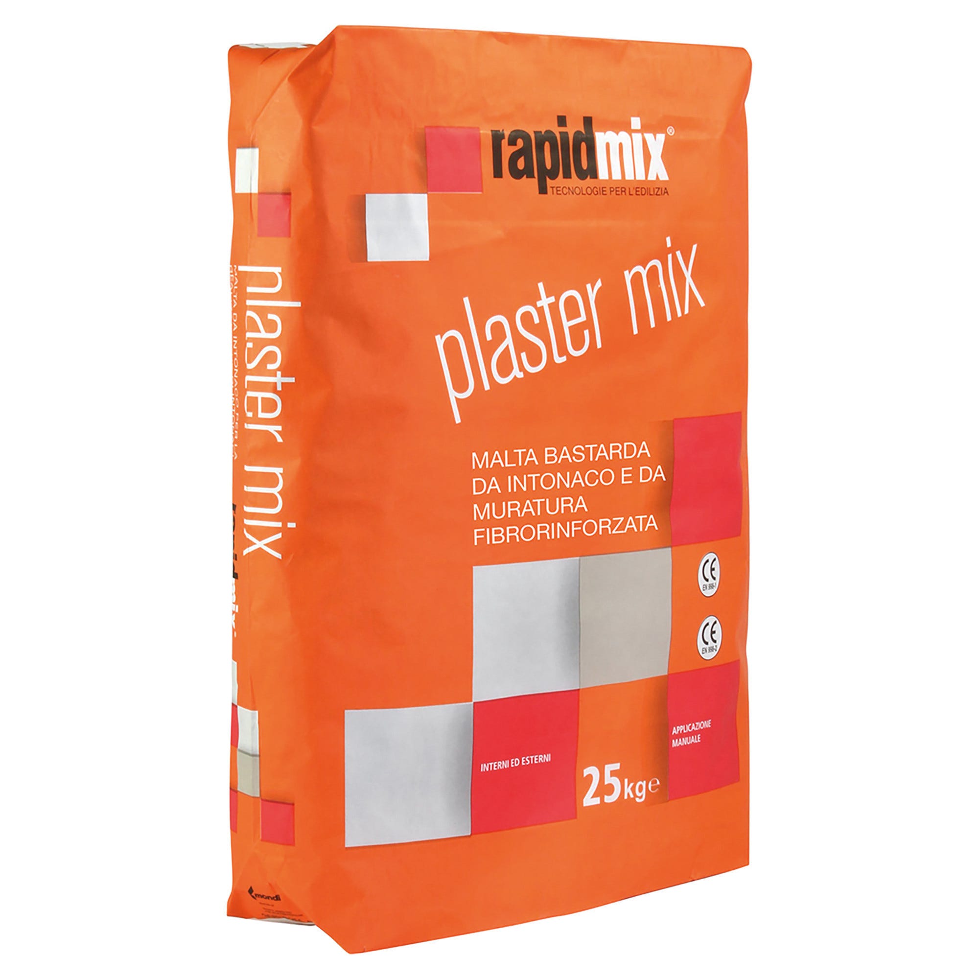 MALTA DA INTONACO E MURATURA PLASTER MIX FIBRORINFORZATA 25 kg