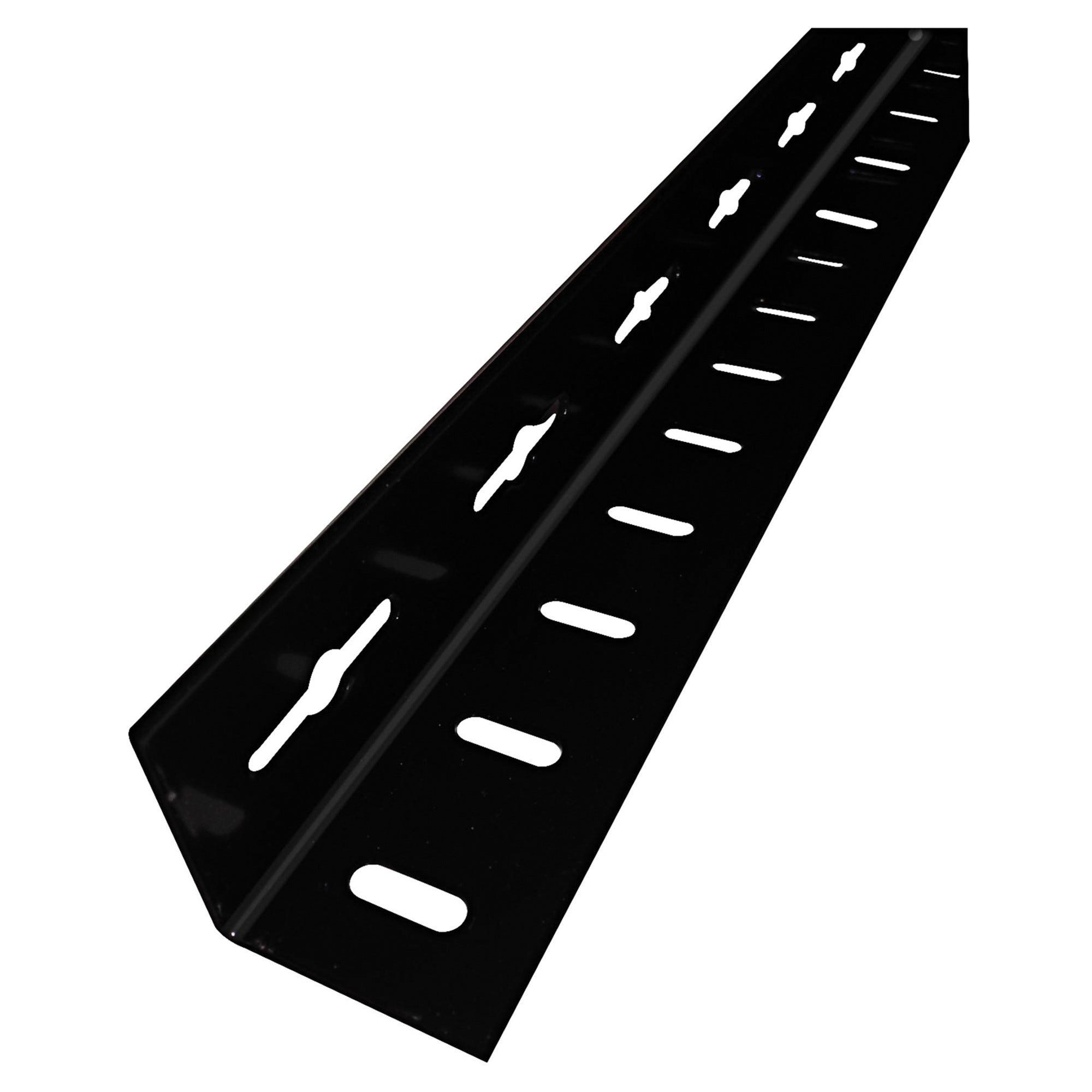 ANGOLARE PERFORATO FERRO 25x25 mm 2 m VERNICIATO NERO