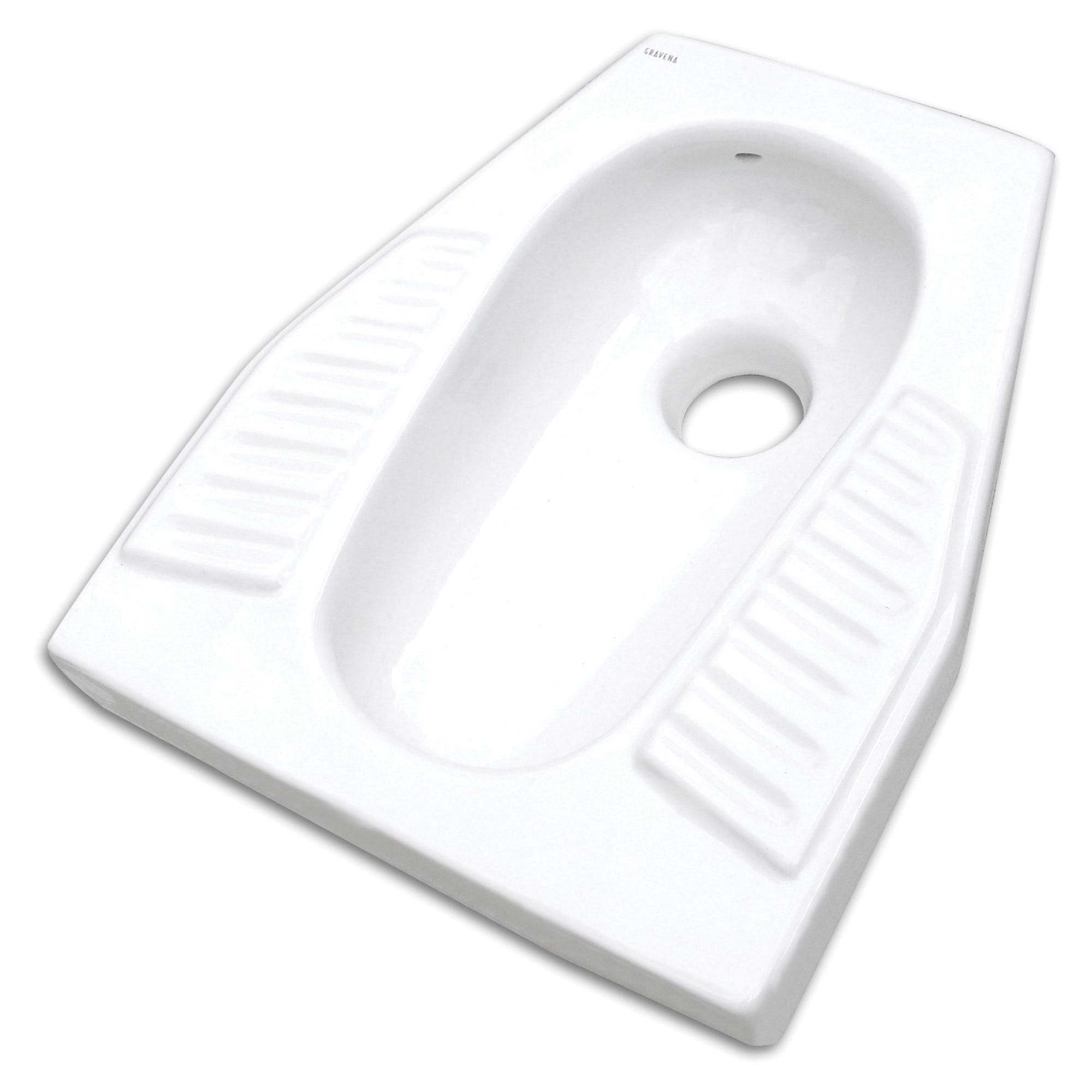 VASO ALLA TURCA 47x56cm (LxP) IN CERAMICA BIANCO