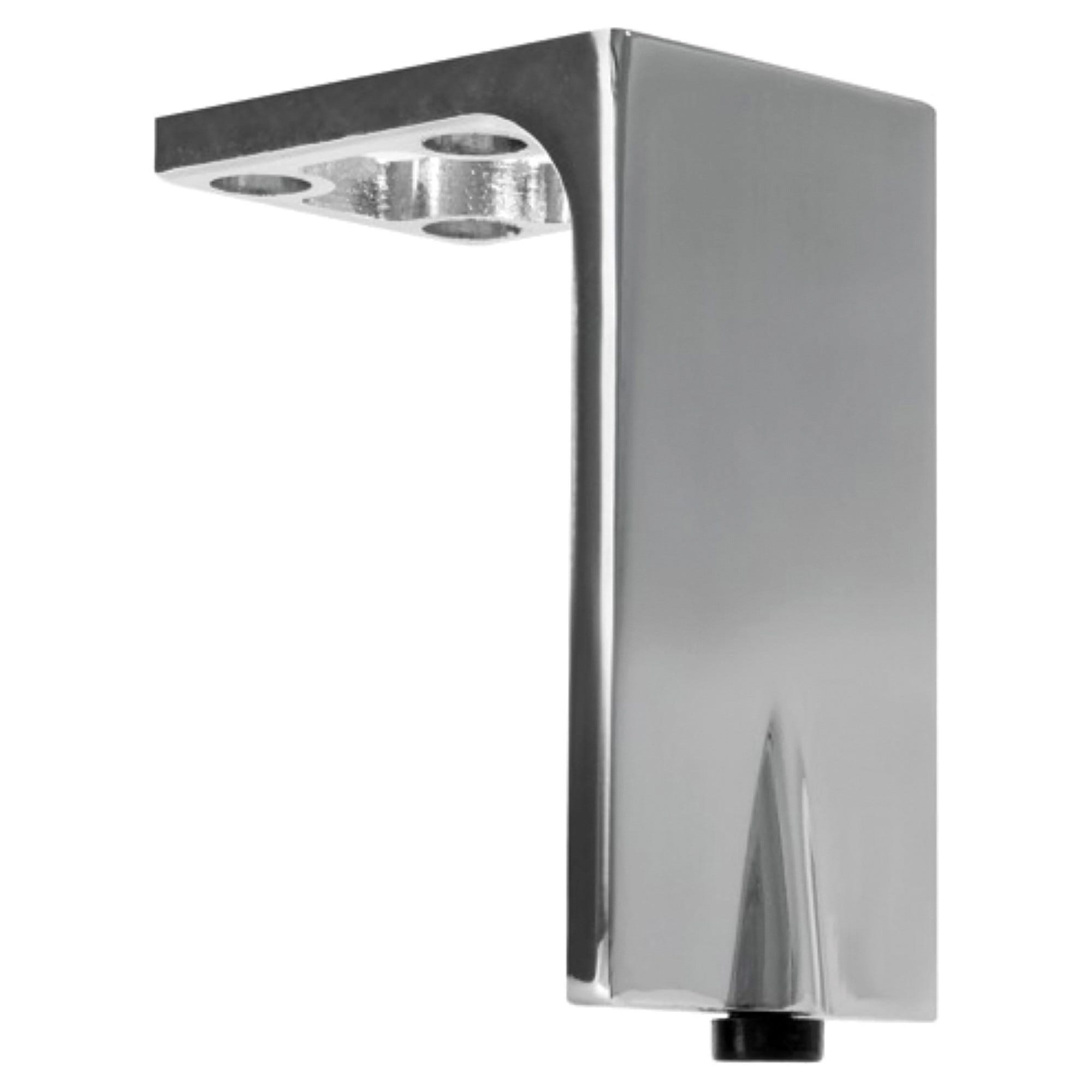 PIEDE PER MOBILE REGOLABILE 100x50x7 mm ZAMA CROMO LUCIDO