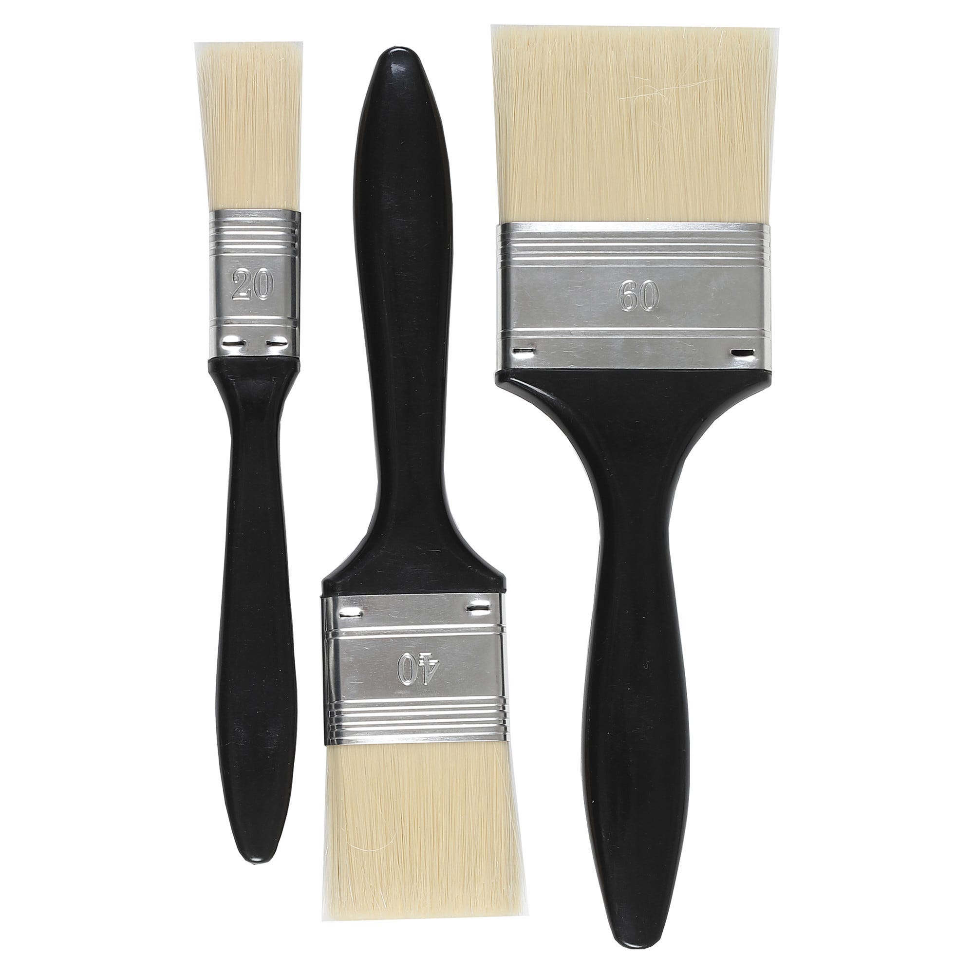 SET 3 PENNELLI PIATTI UNIVERSALI 20/40/60 mm | Tecnomat