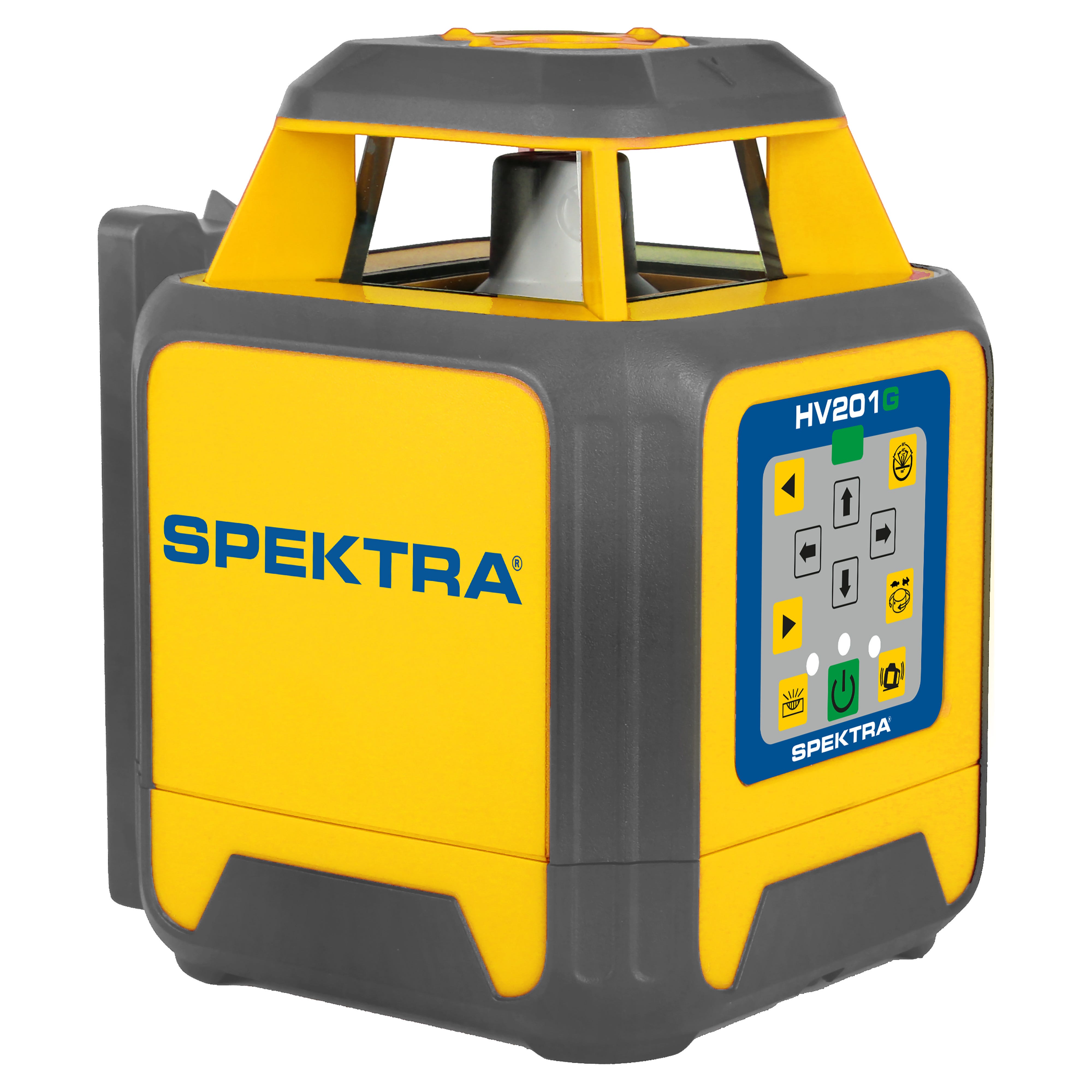 LIVELLA LASER SPEKTRA HV 201 G ROTANTE Ø300 m CON RICEVITORE RAGGIO VERDE