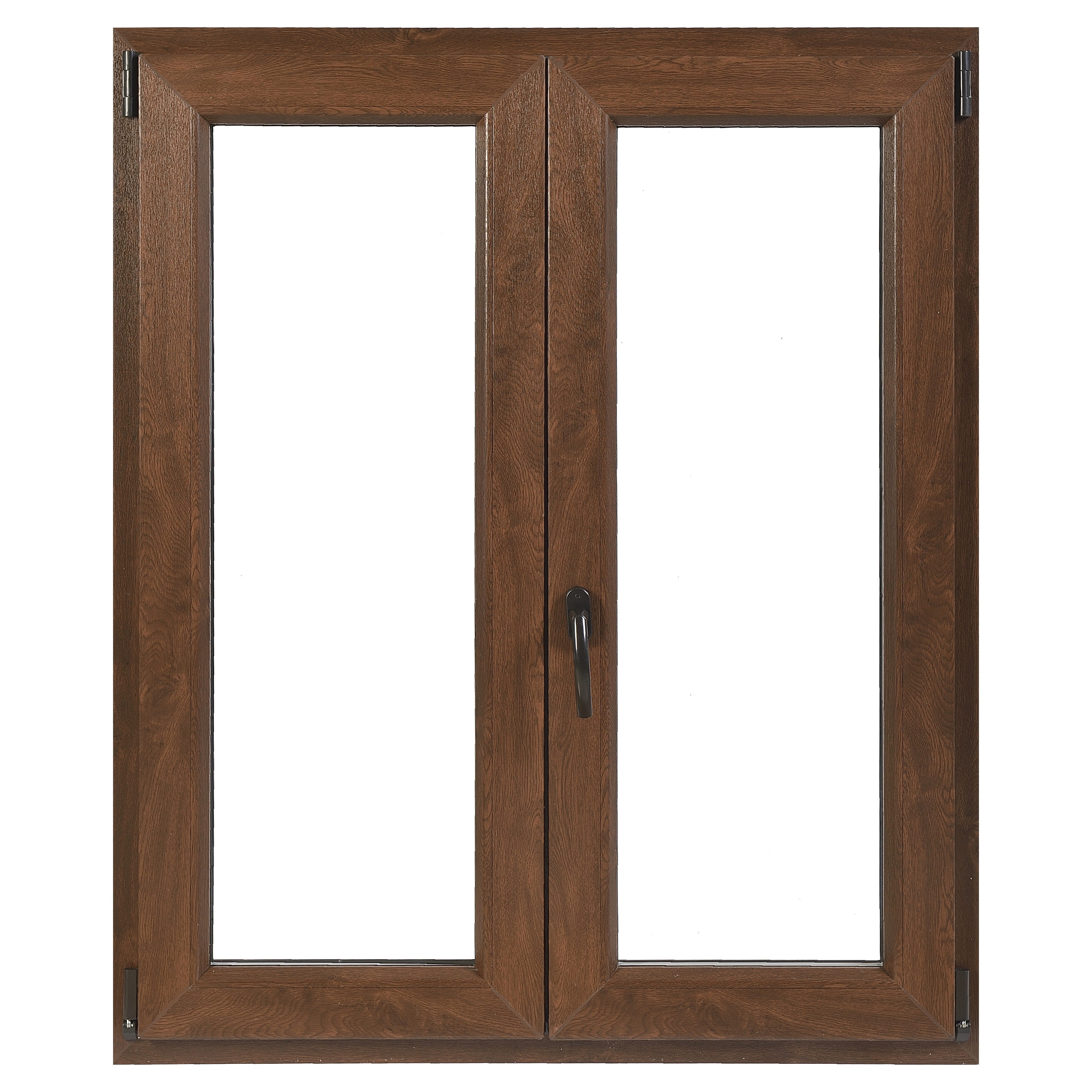 FINESTRA IN PVC NOCE 2 ANTE 100x120 cm (LxH) | Tecnomat