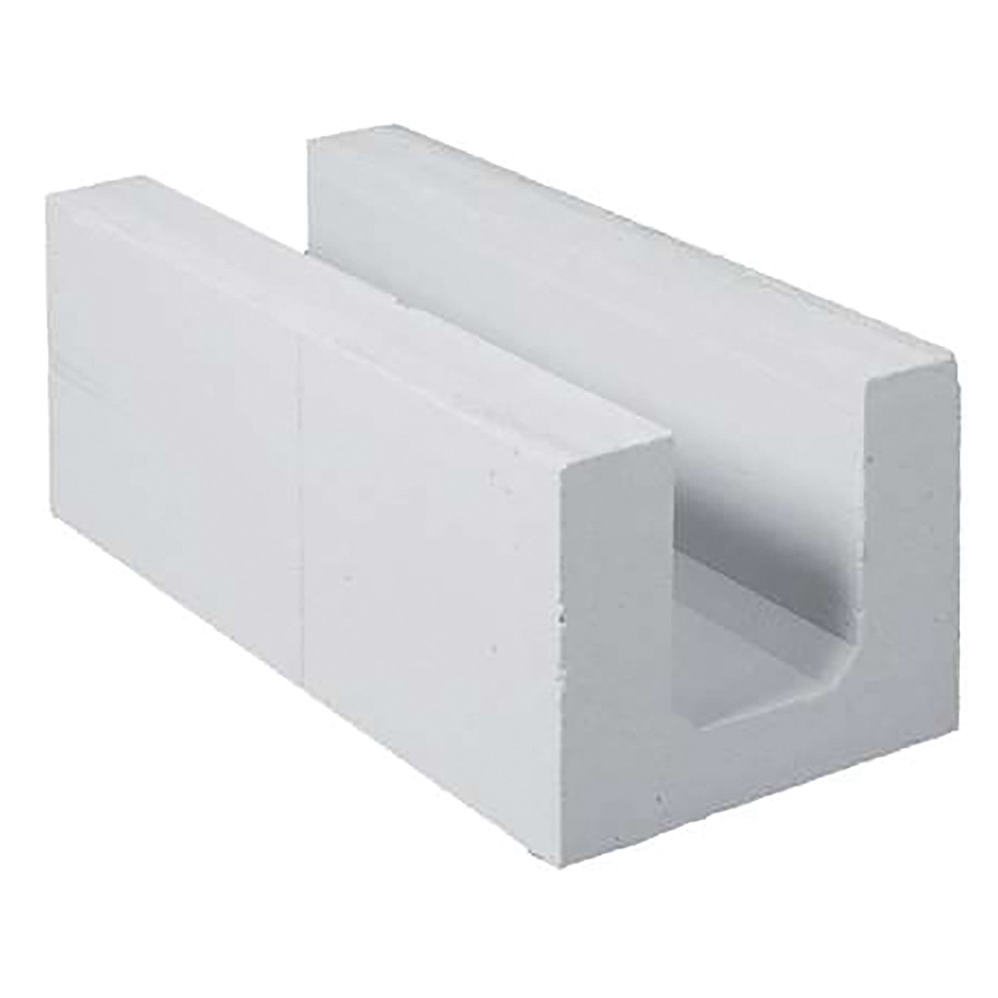 BLOCCO YTONG A "U" 62,5x25x20 cm