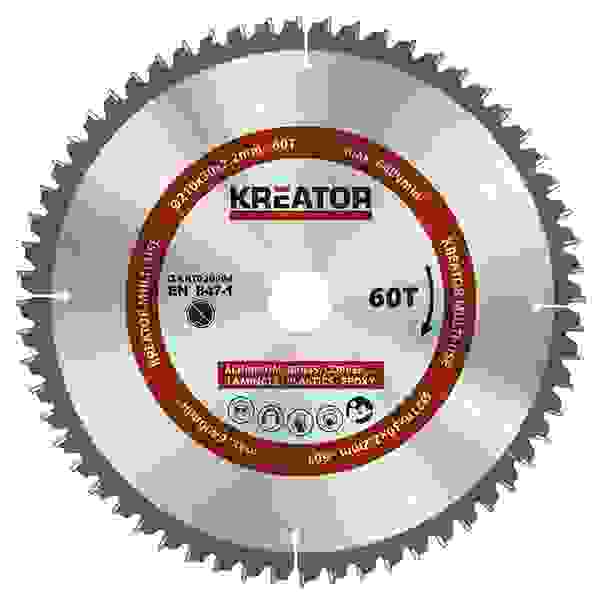 LAMA Ø210 mm KREATOR 60 DENTI Ø FORO 30/ 20/16 mm PER TRONCATRICE ...