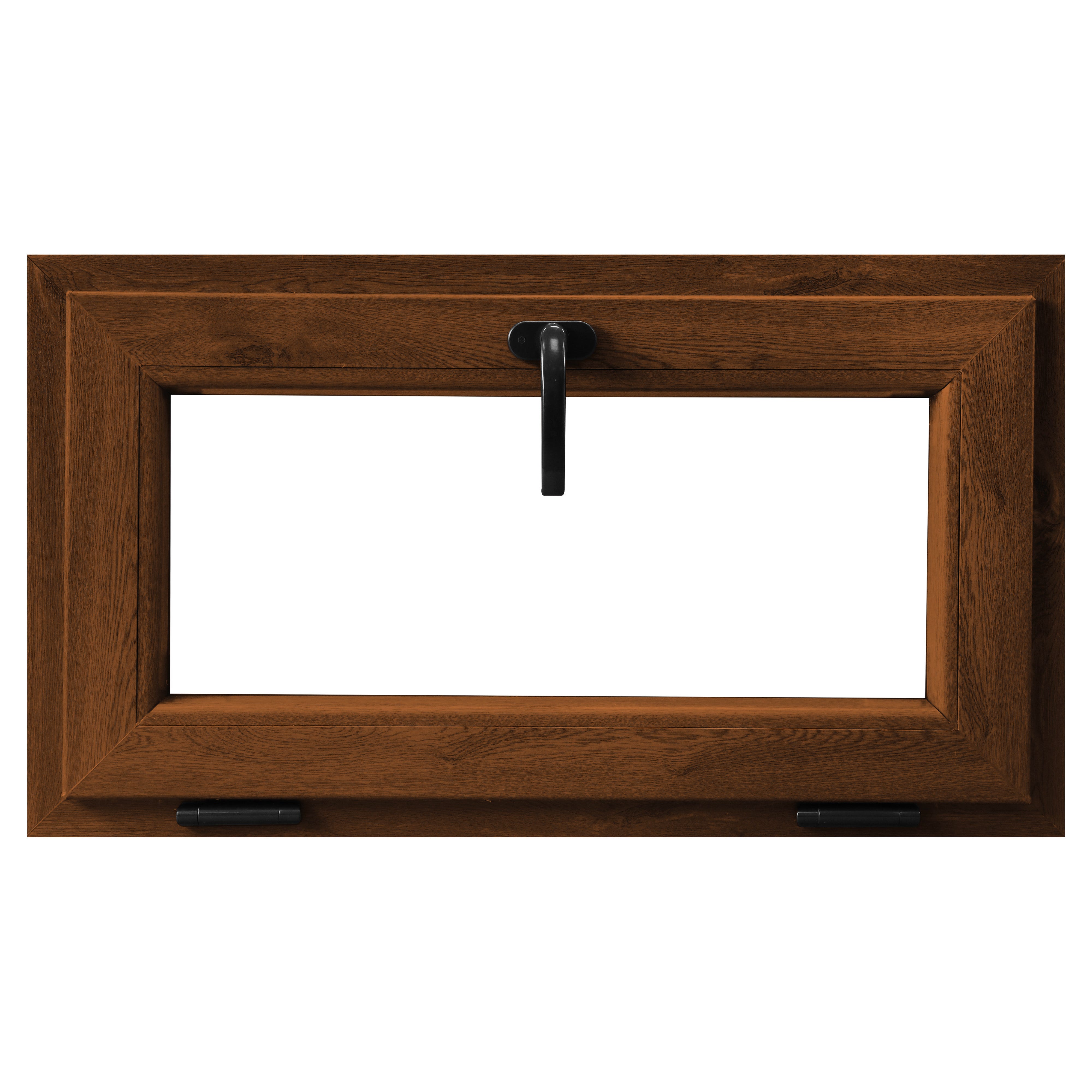 FINESTRA IN PVC ROVERE GOLD APERTURA VASISTAS 80x60 cm (LxH)