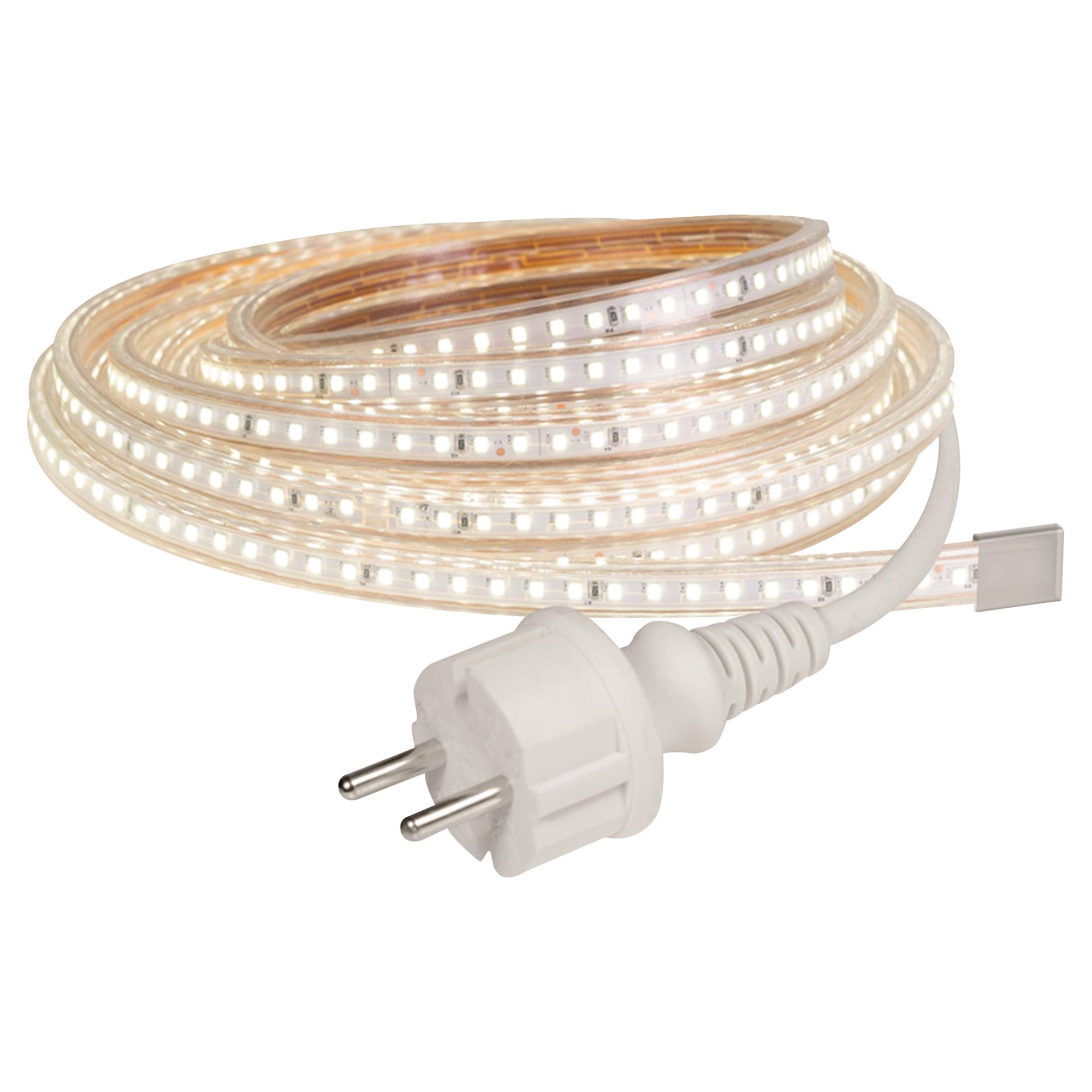 STRIP LED SUPREMA 220V 7W/m 735lm/m 4000K 5 m CAVO H05RN-F DA 1,5 m IP65