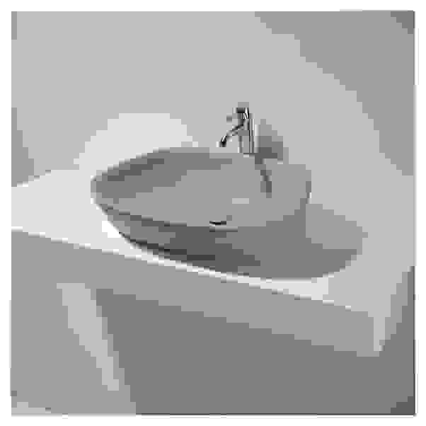 LAVABO D'APPOGGIO SIMAS BORMIO CERAMICA CEMENTO MATT RETTANGOLARE 58x15x43 cm (LxHxP)