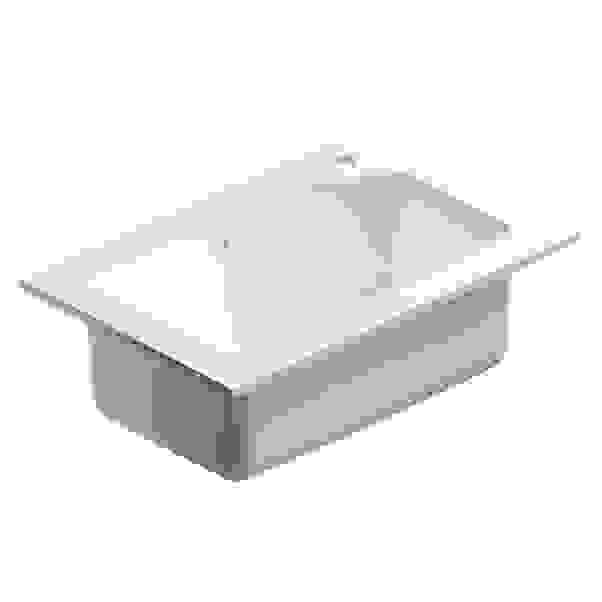 LAVABO/LAVATOIO SMALL LAUNDRY MINERALMARMO BIANCO LUCIDO 71x46 cm (LxP)