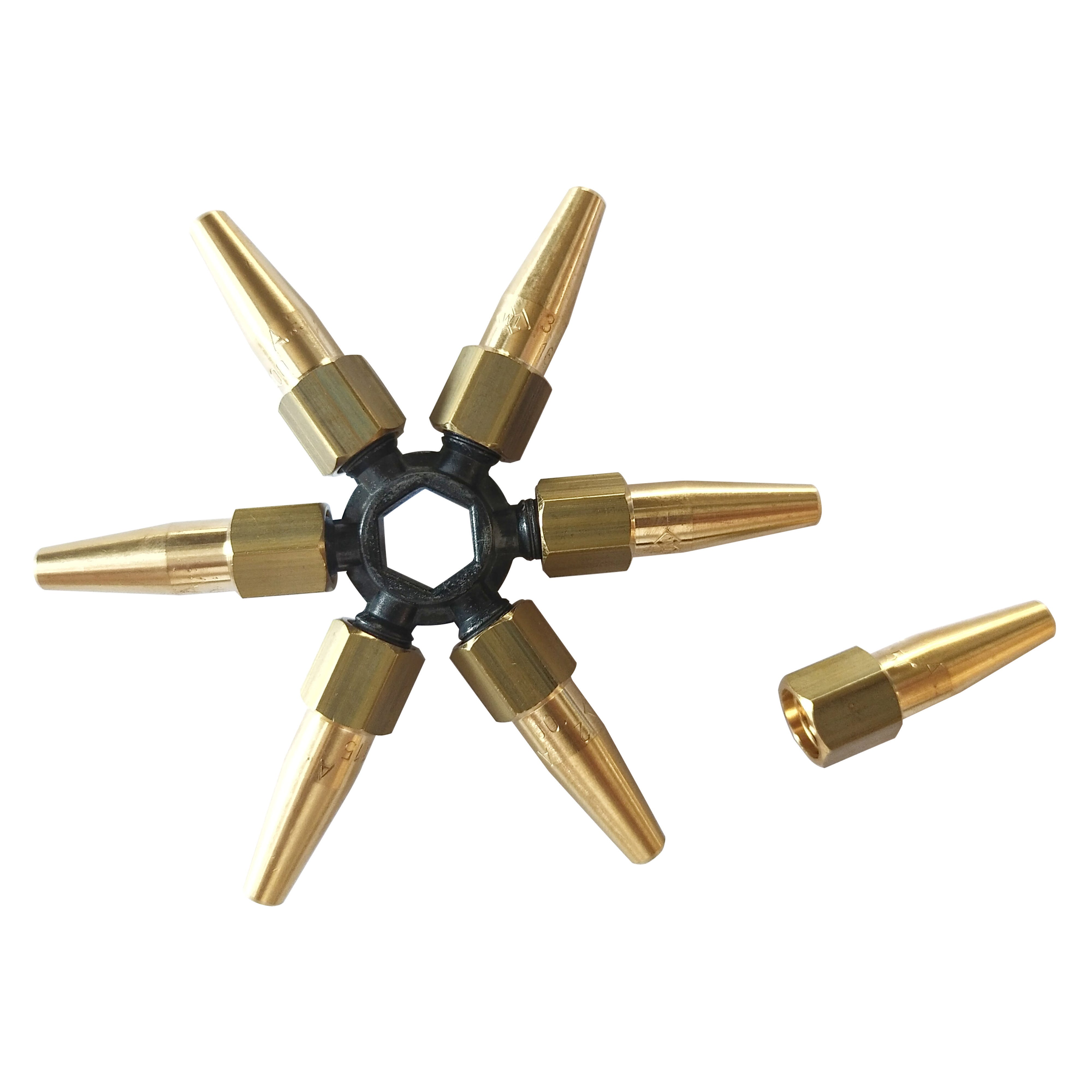 7 PUNTE RICAMBIO SAF-FRO PER CANNELLO VARIAL SALDATURA 400 l/h OSSIGENO ...