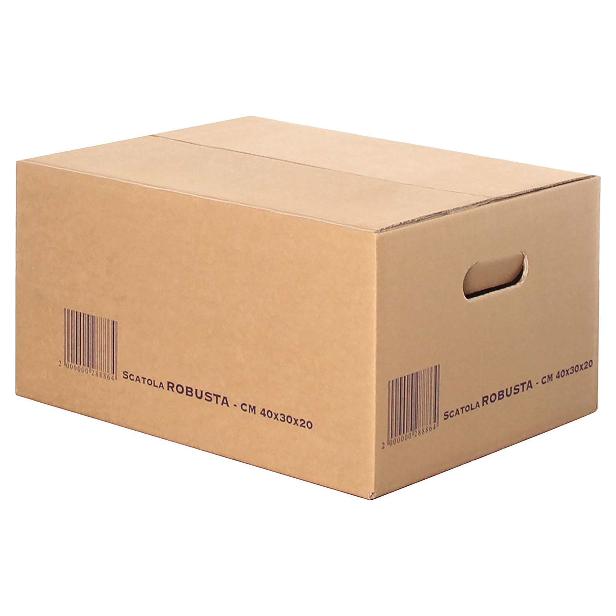 SCATOLA IMBALLO CARTONE 60x40x40 cm (LxHxP) CARTONE DOPPIA ONDA | Tecnomat