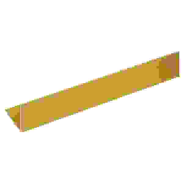 ANGOLARE ALLUMINIO ANODIZZATO 10x10x1 mm 1 m ORO LUCIDO