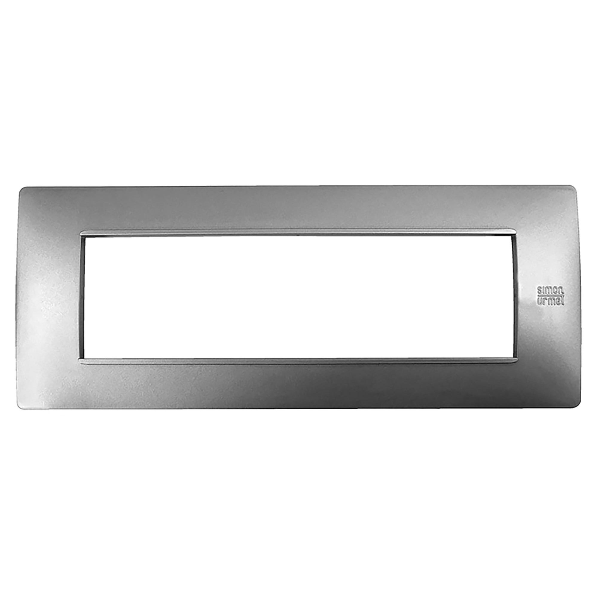 PLACCA 7 MODULI TECNOPOLIMERO ALLUMINIO NEA FLEXA